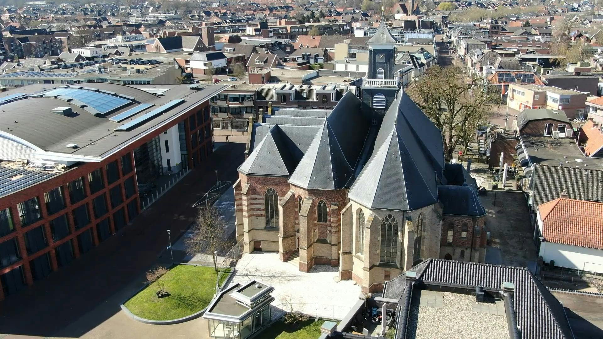 Drone Footage Of A Church Building Exterior · Free Stock Video