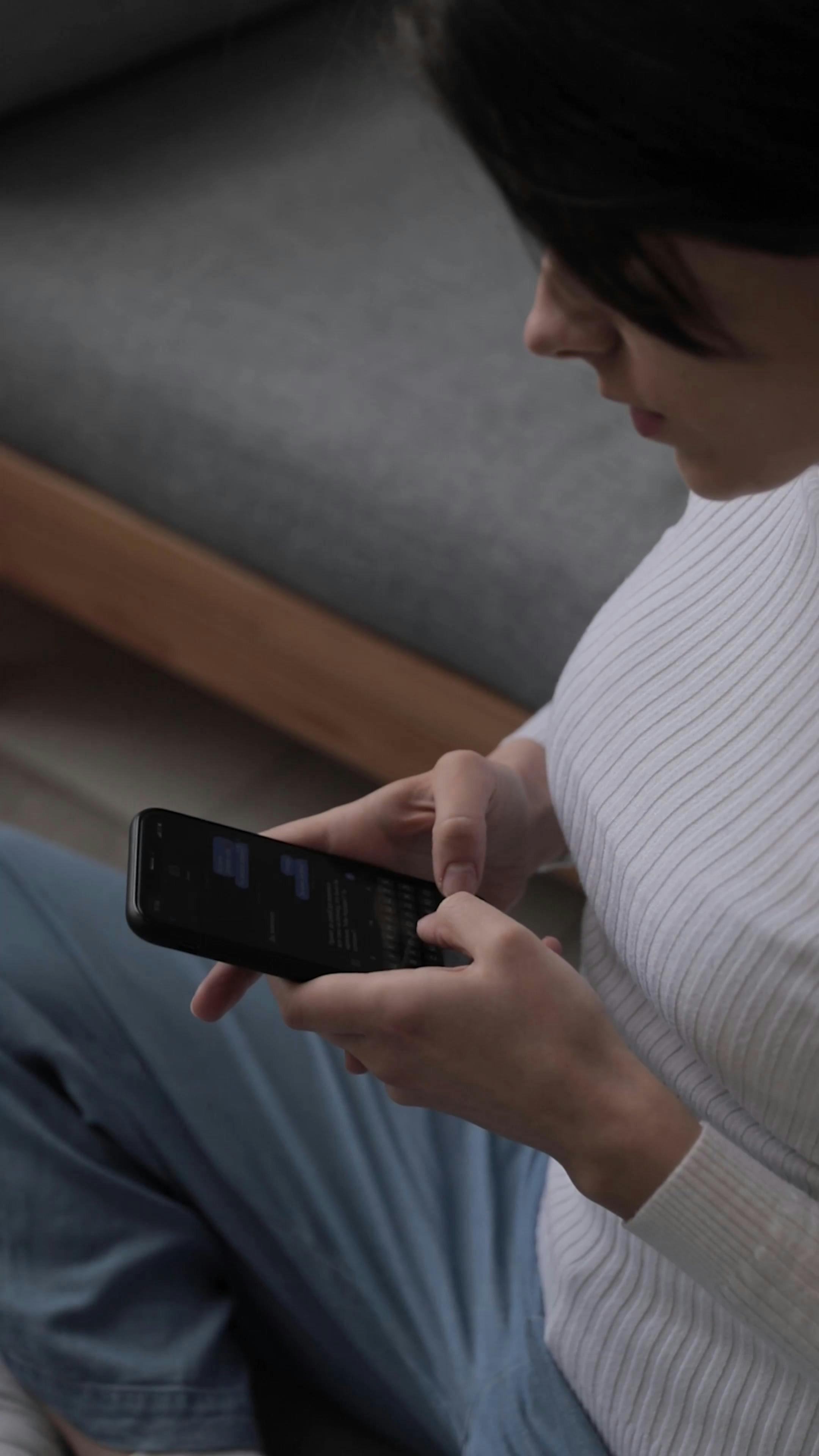 Close-up Shot of a Woman Texting Free Stock Video Footage, Royalty-Free ...