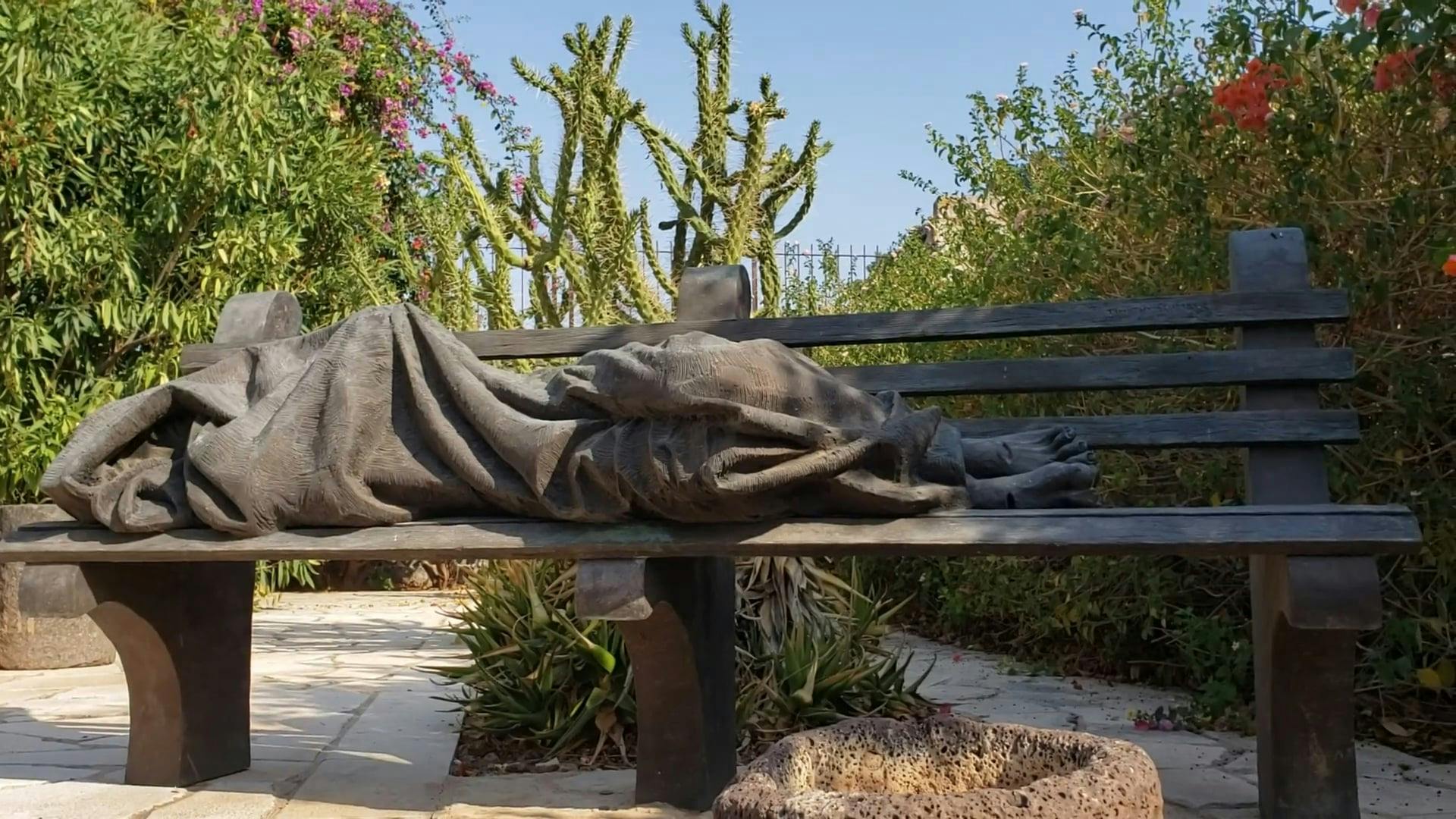 A Statue Symbolizing Homelessness Of People Free Stock Video Footage ...