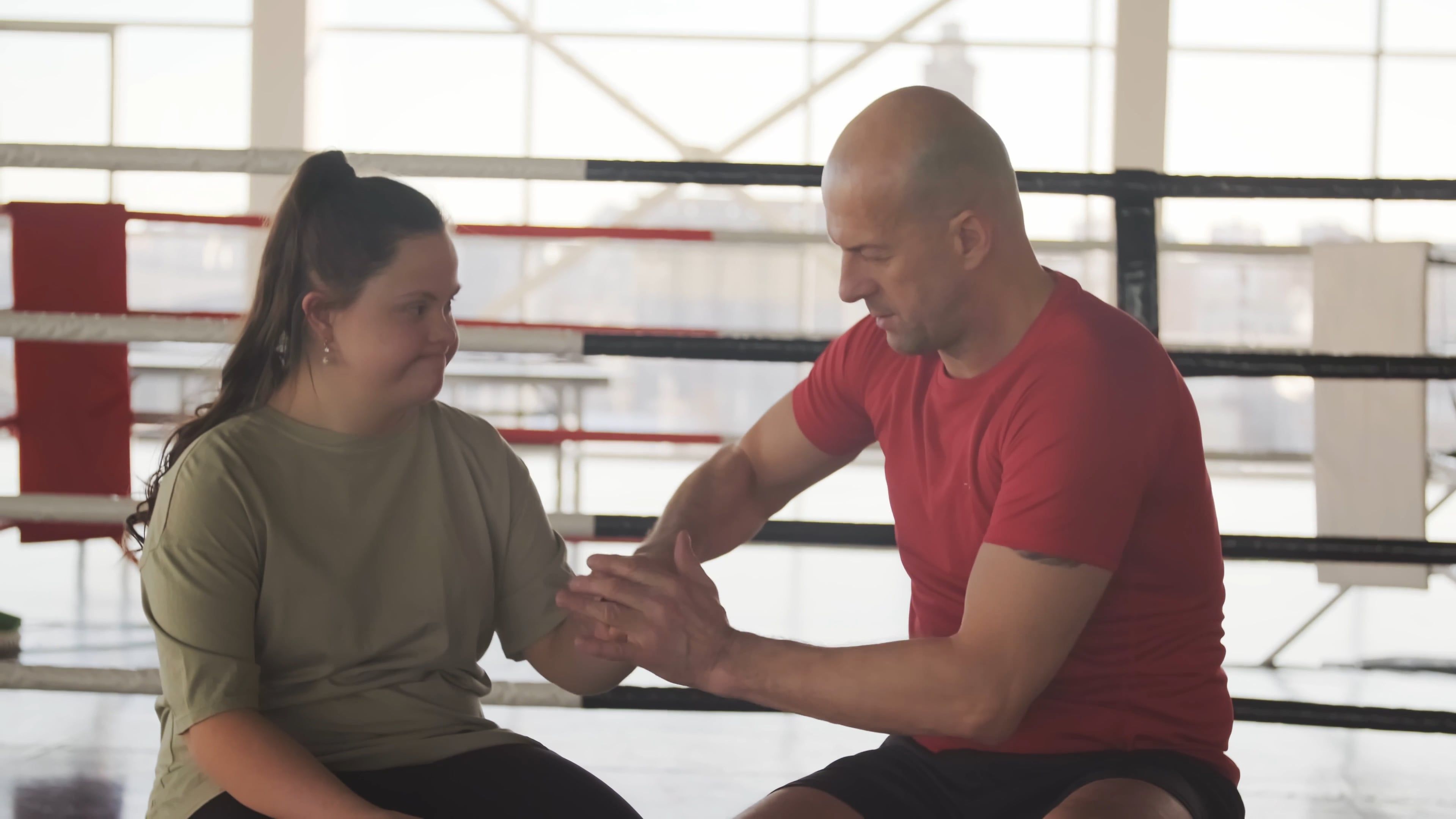 A Woman Getting Ready for Boxing Training Free Stock Video Footage ...