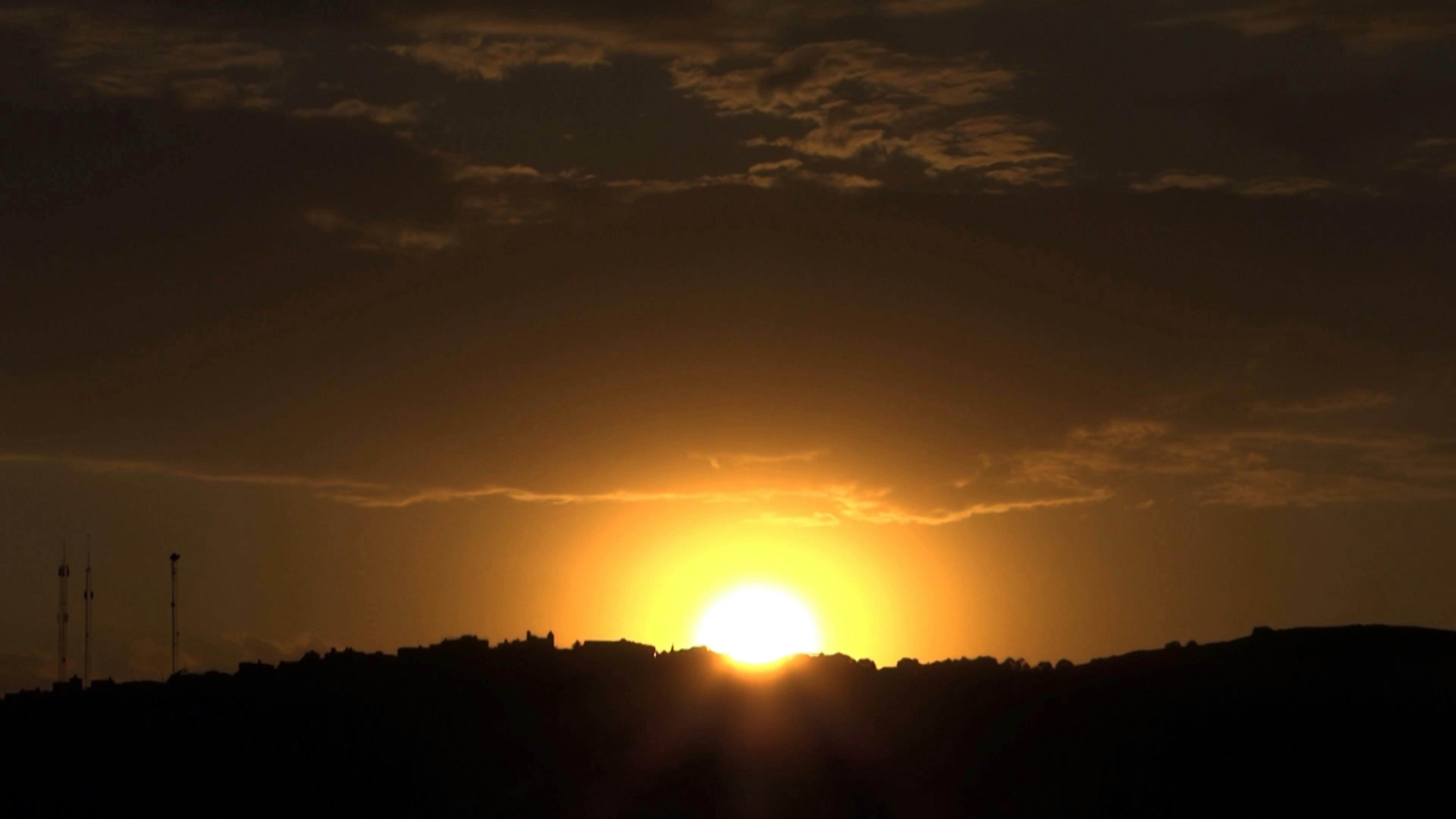 Scenic View of the Sunset Free Stock Video Footage, Royalty-Free 4K ...