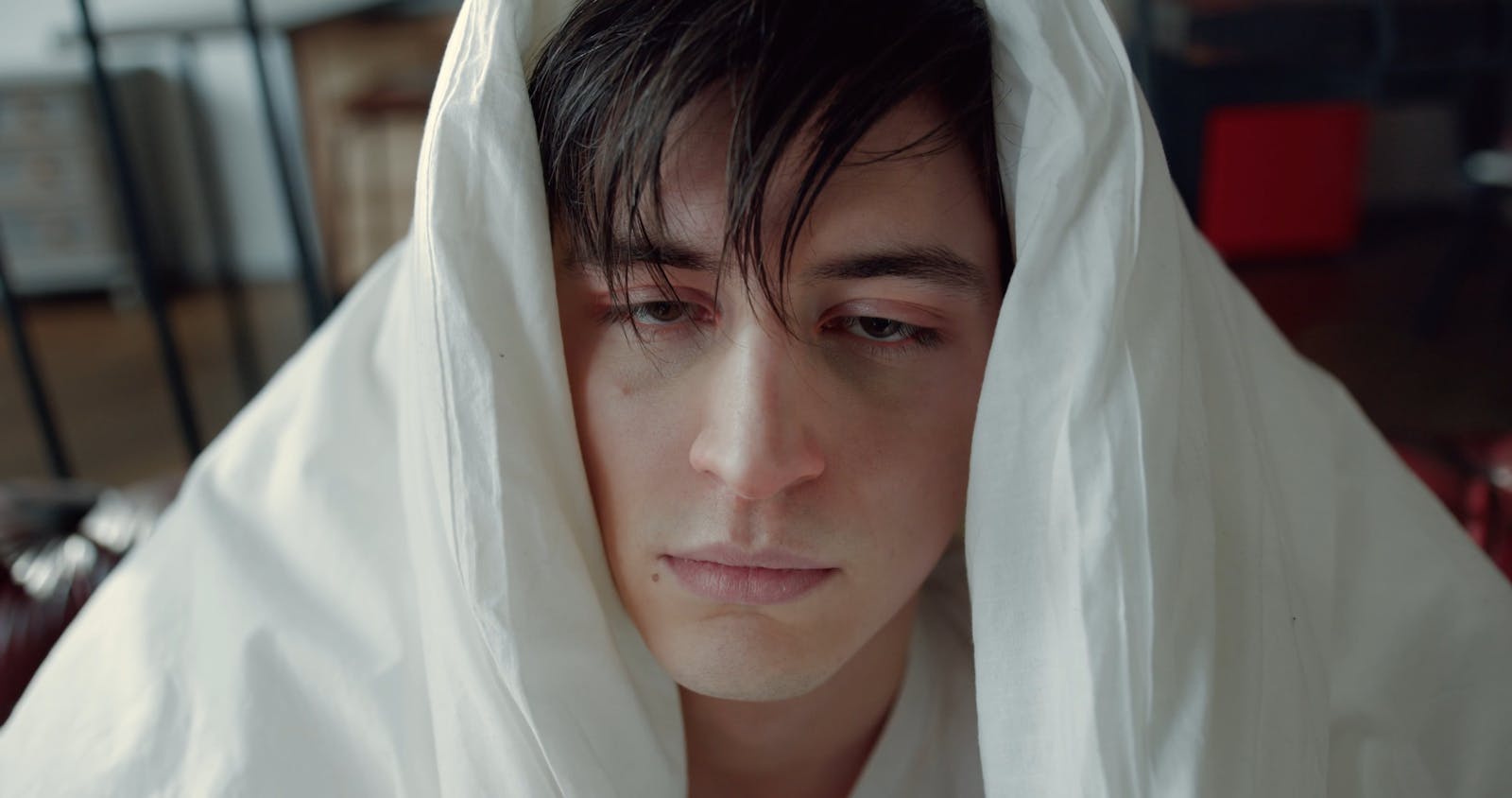 A Sick Man Cover Himself With A Thick Blanket Free Stock Video Footage Royalty Free 4k And Hd