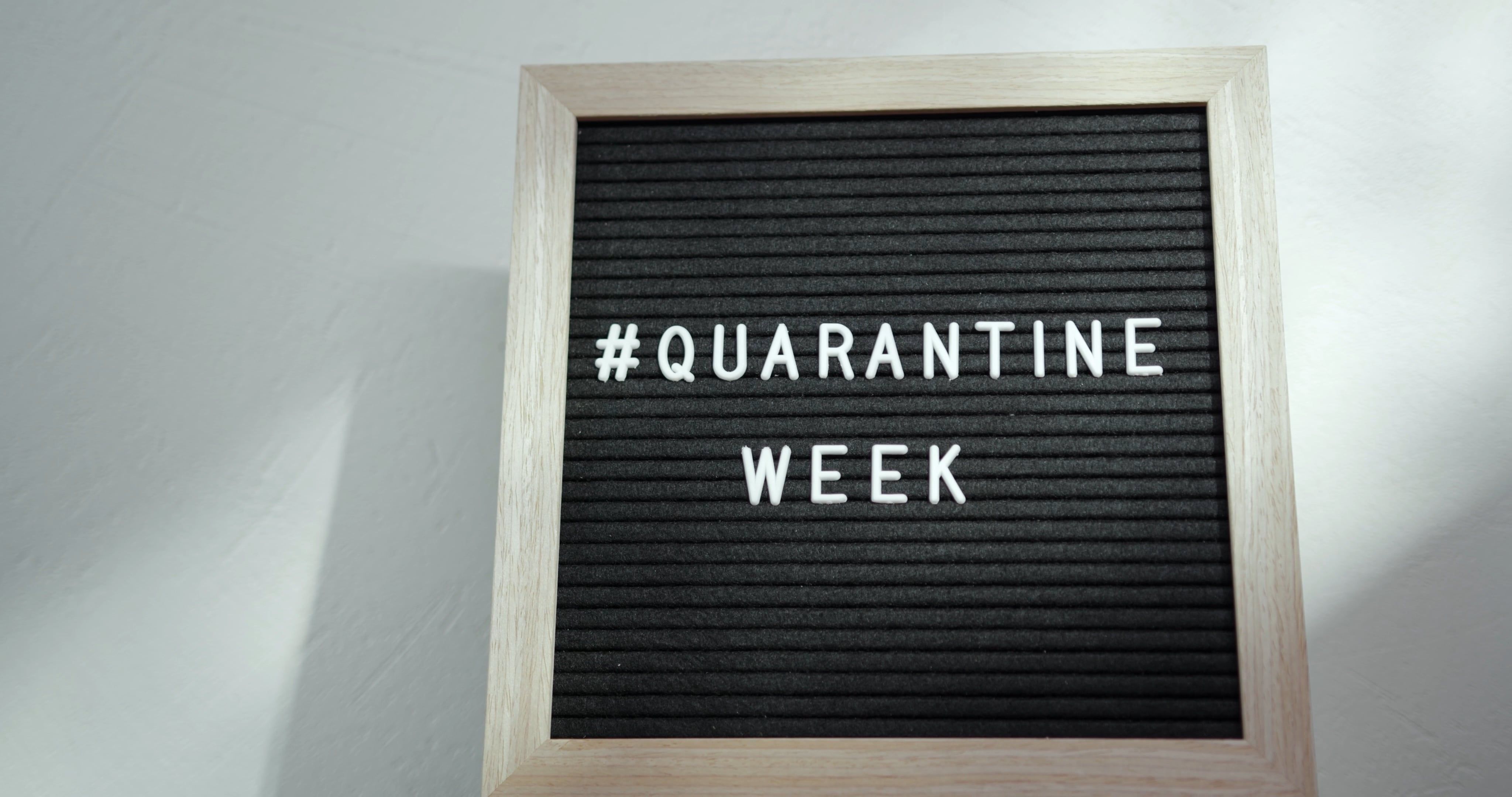 Indicating The Number Of Weeks In Quarantine In A Board Free Stock ...