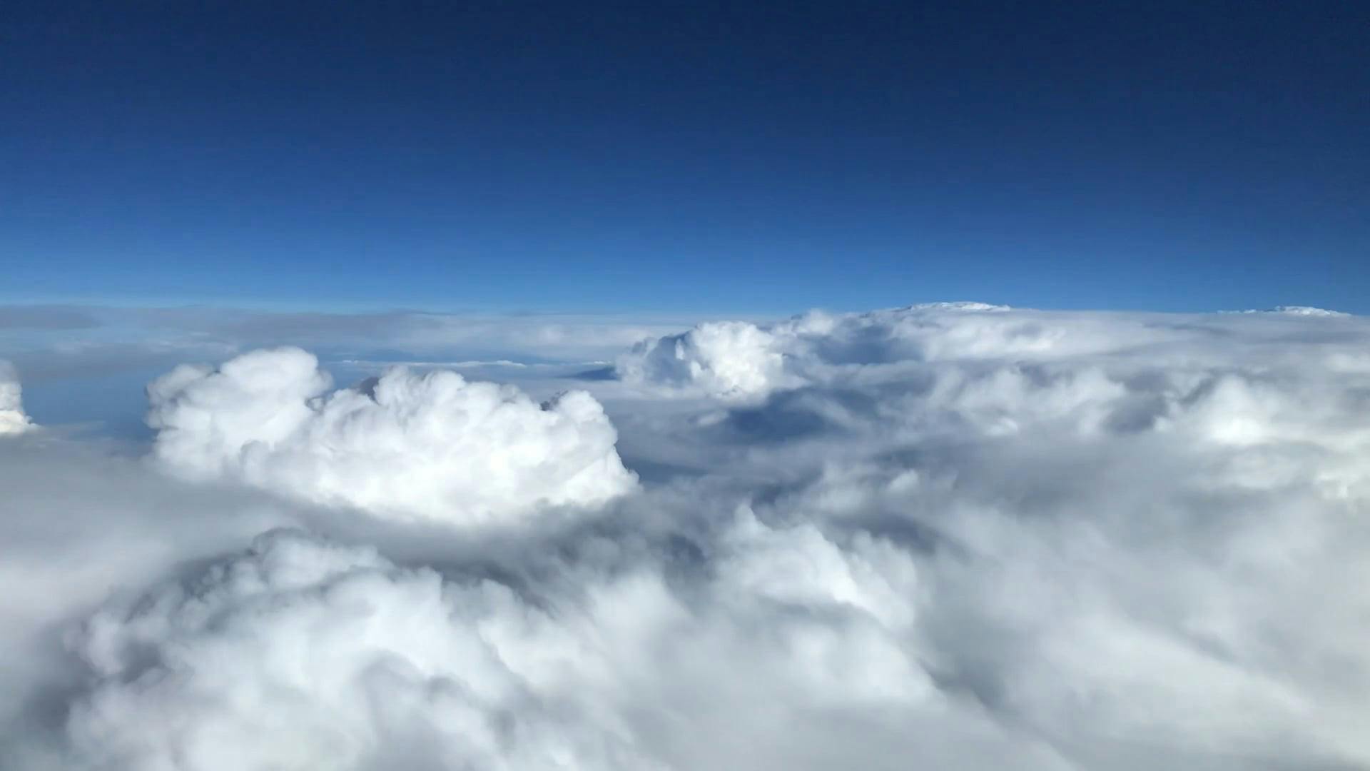 Video Footage Of Clouds From The Window Of An Airplane On Flight · Free ...