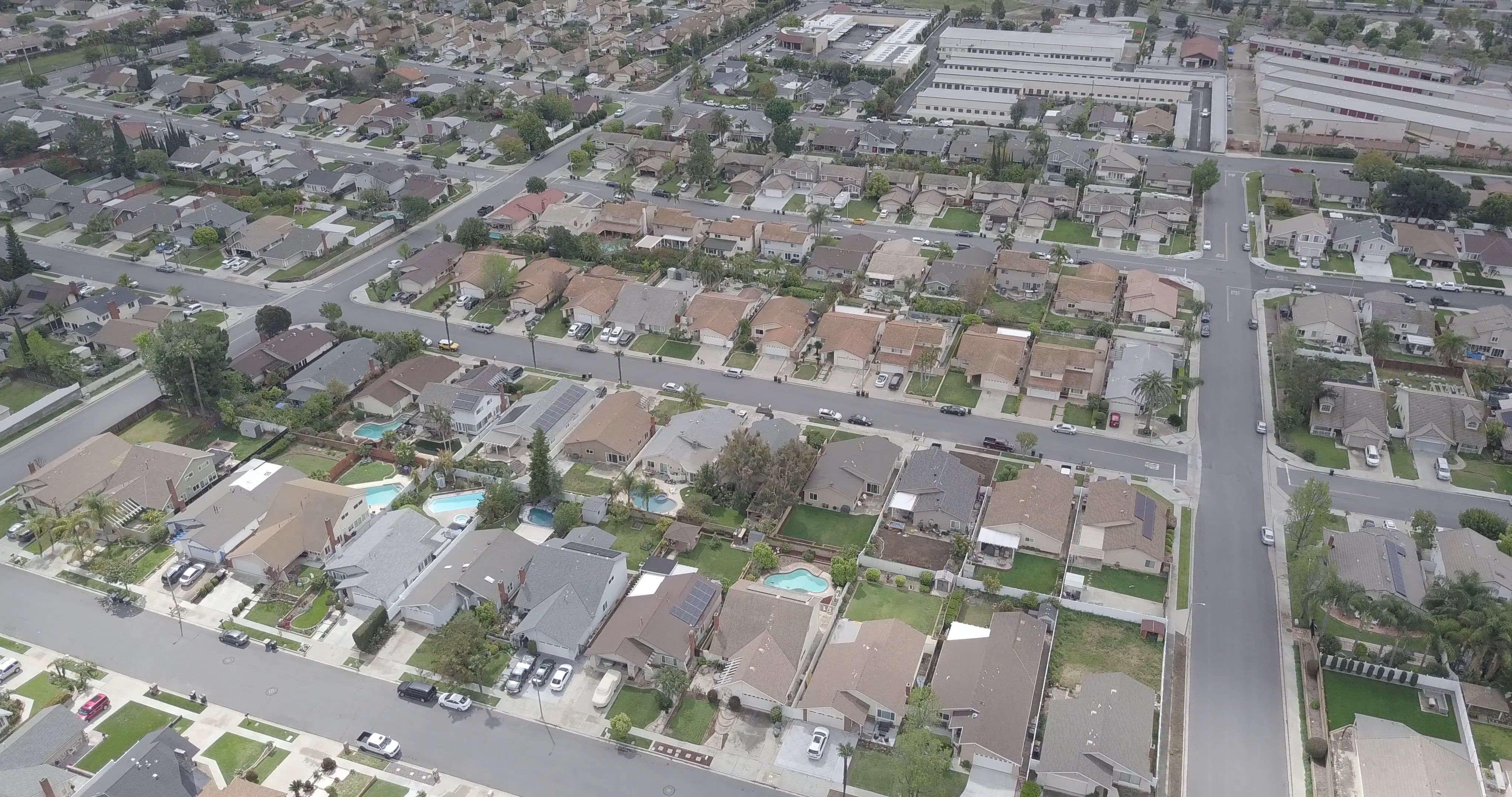Aeerial View Of City With Tall Buildings Free Stock Video Footage ...