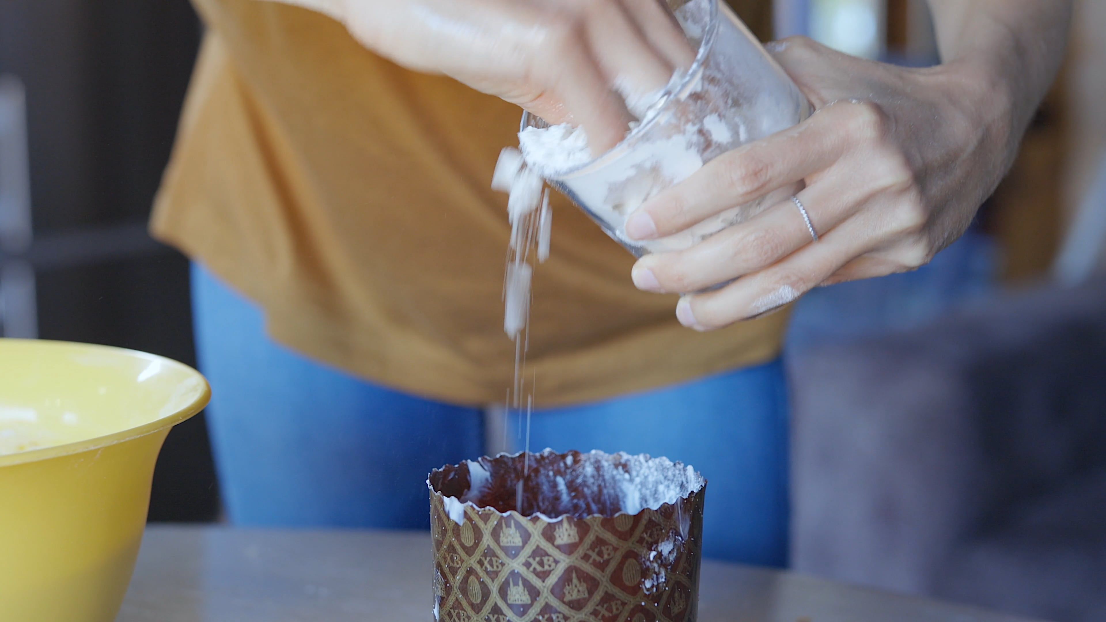 Person Putting Flour on a Baking Mold Free Stock Video Footage, Royalty ...