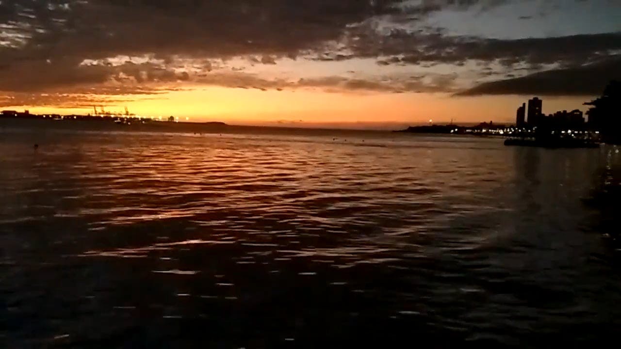 Peaceful View of the Ocean during Sunset Free Stock Video Footage ...