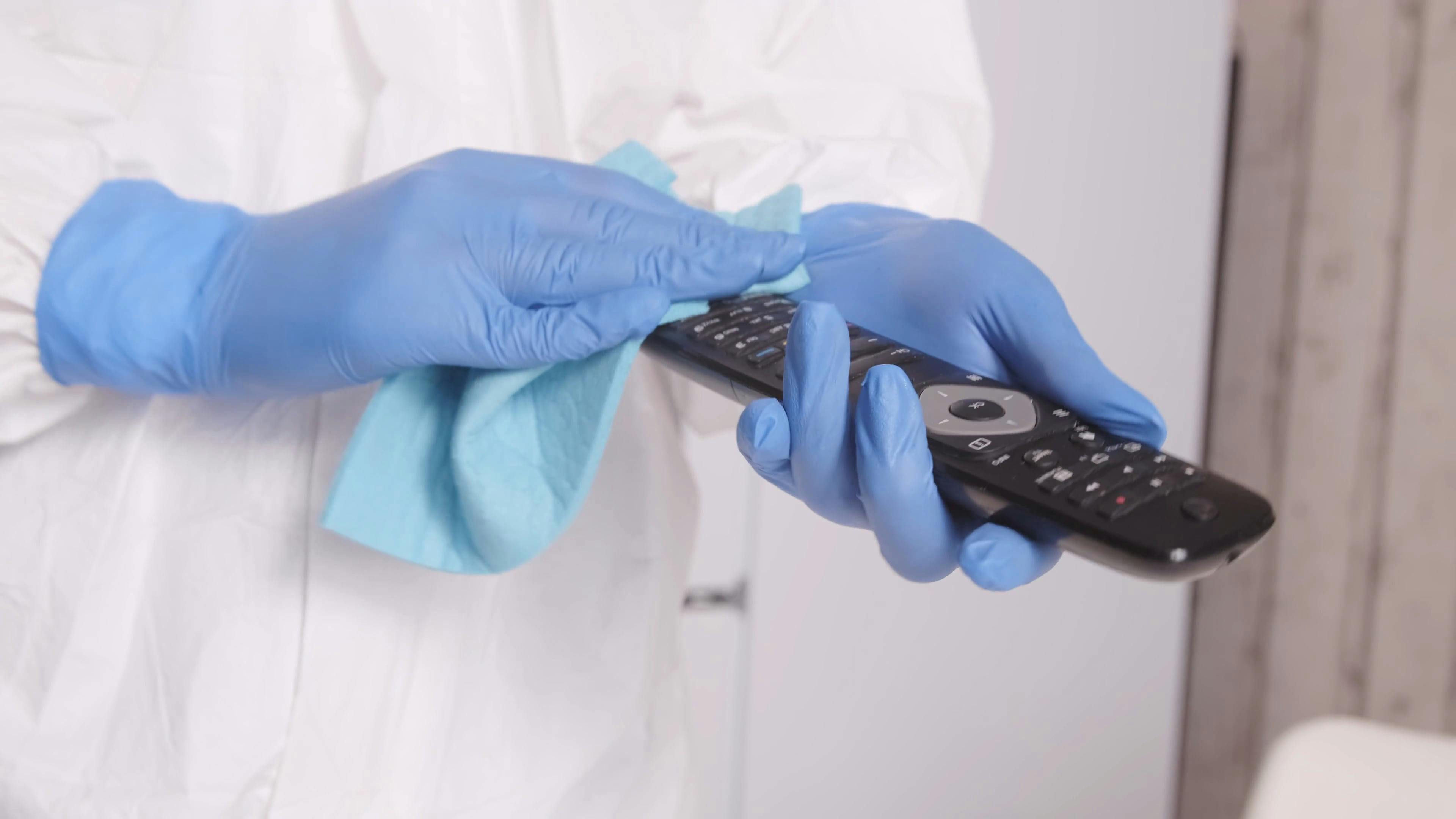 A Person Cleaning a Remote Control Free Stock Video Footage, Royalty ...
