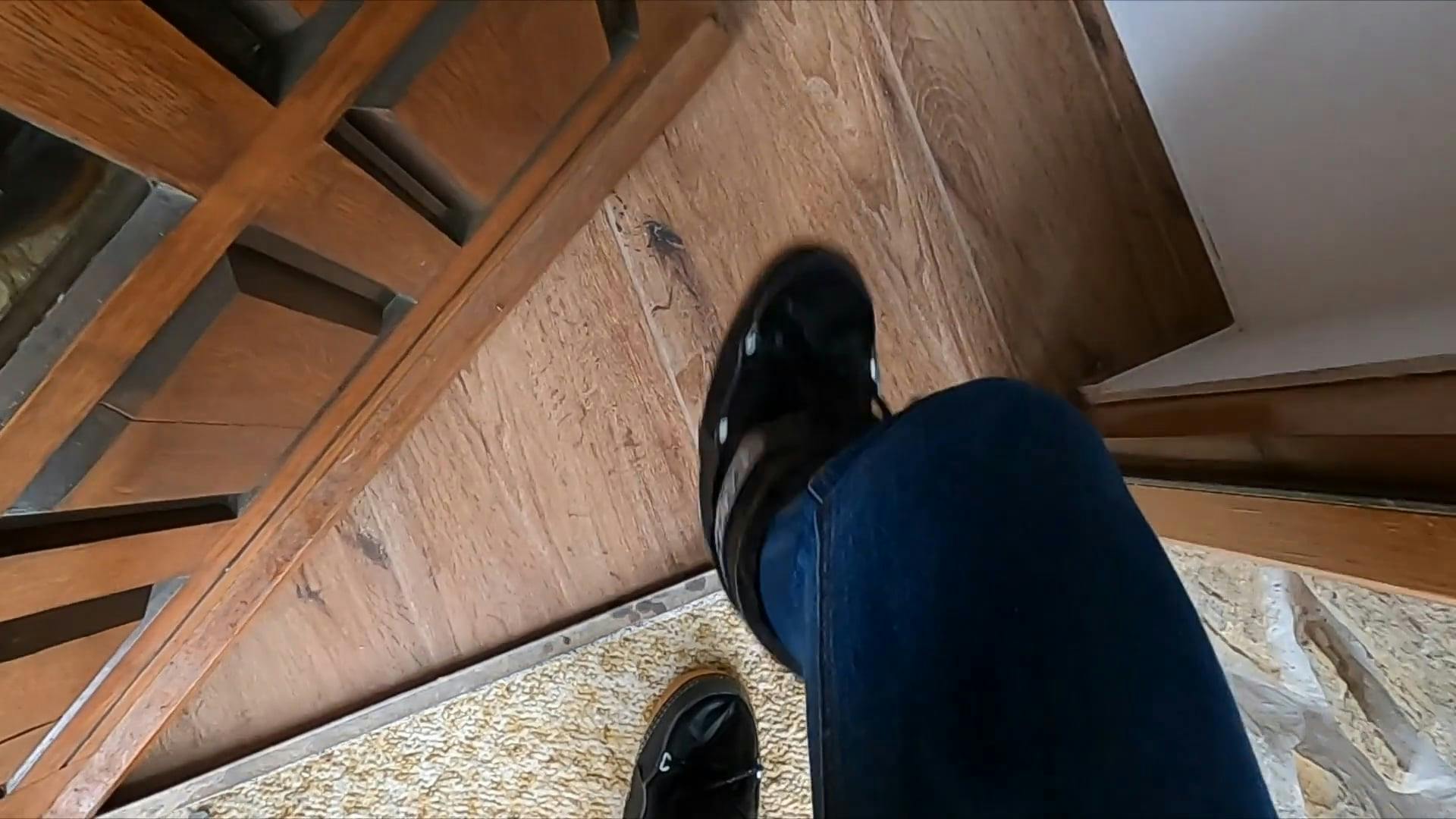 A Person Walking into the House and Removing Her Boots Free Stock Video ...