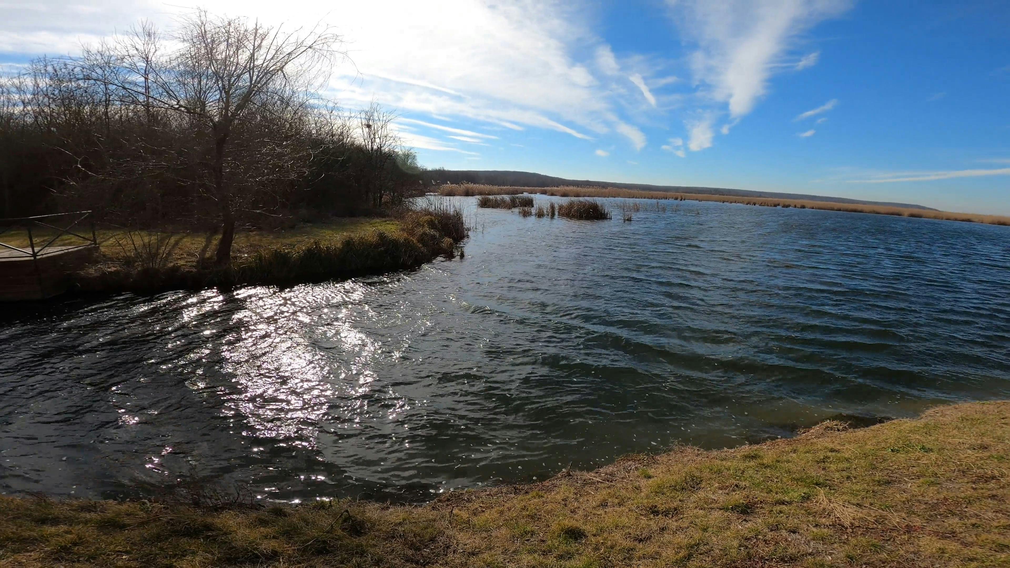 Wind Brushing on the Lake Water Surface Free Stock Video Footage ...
