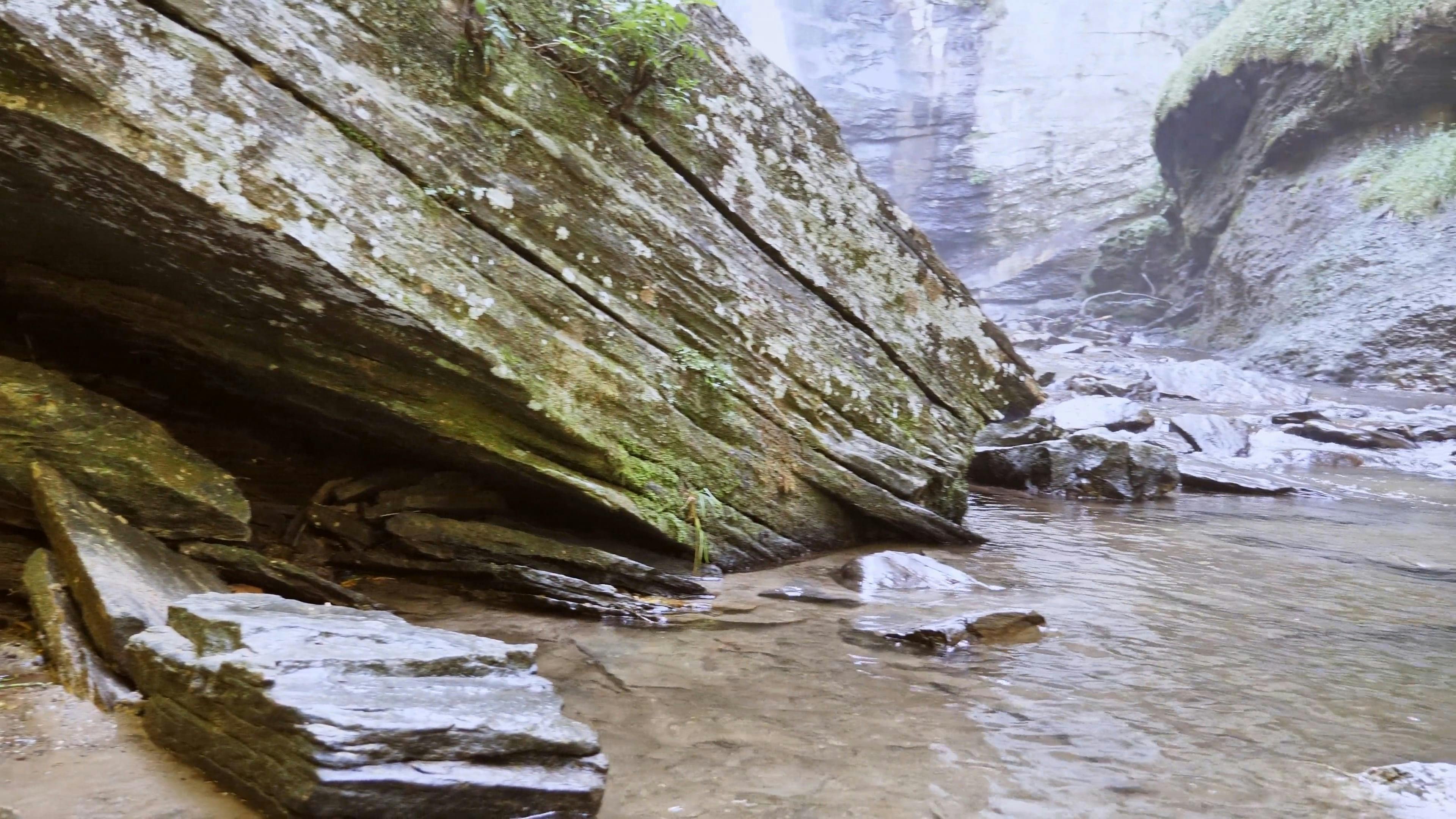 A Group Of People Swimming In The Waterfalls Basin Free Stock Video ...