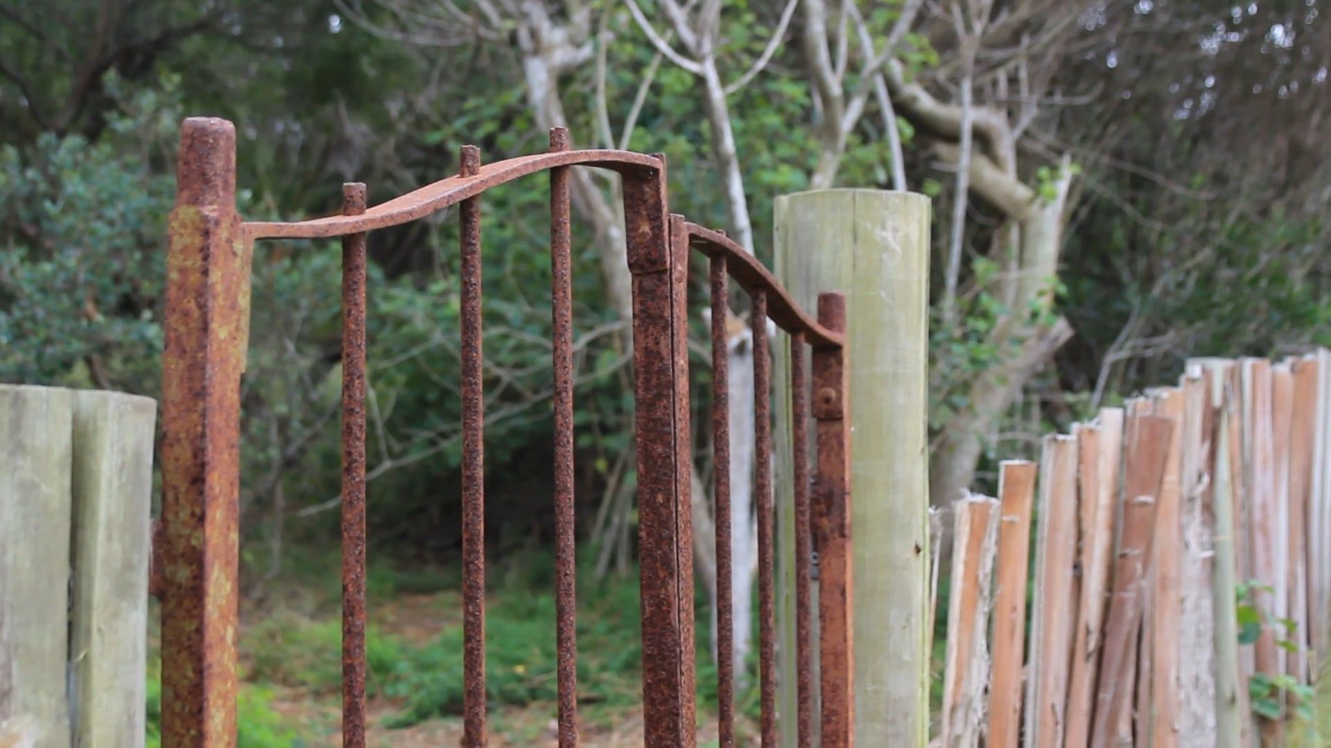 A Rusty Old Steel Gate Free Stock Video Footage, Royalty-Free 4K & HD ...