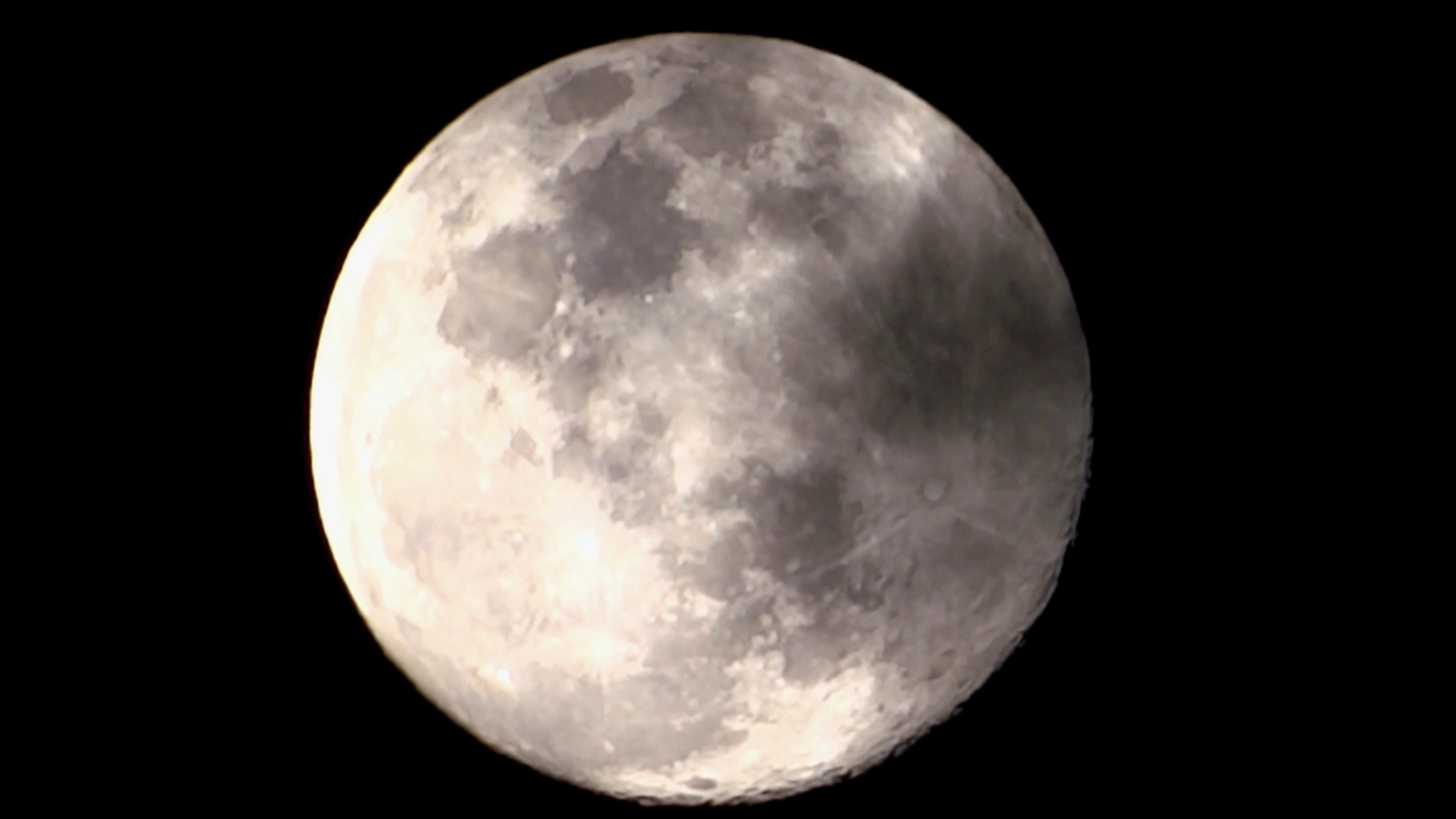 A Close-up View Of A Full Moon · Free Stock Video