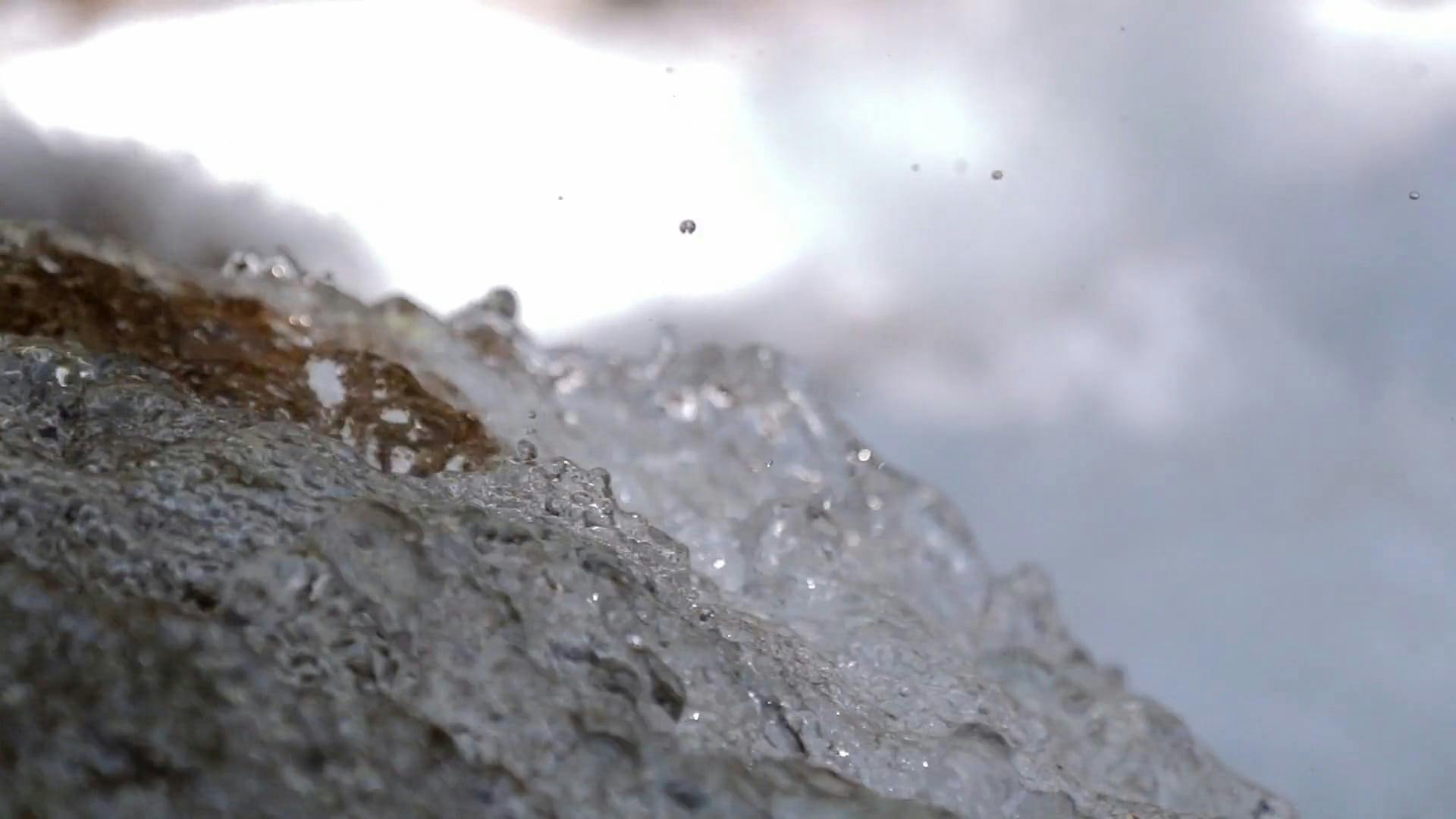 Extreme Close-up Of A Flowing River Water · Free Stock Video