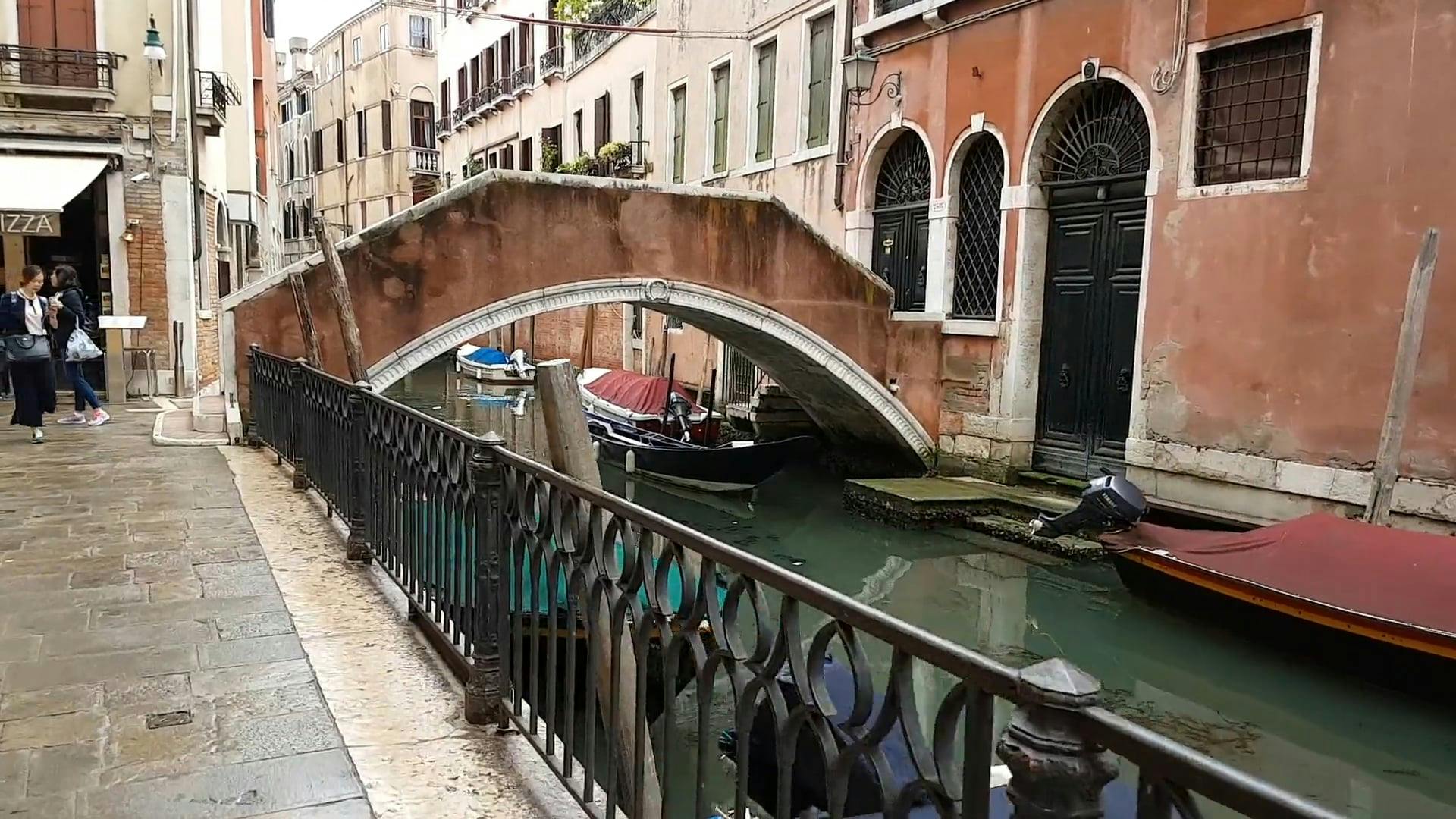 Walkway On The Water City Of Venice Free Stock Video Footage, Royalty ...