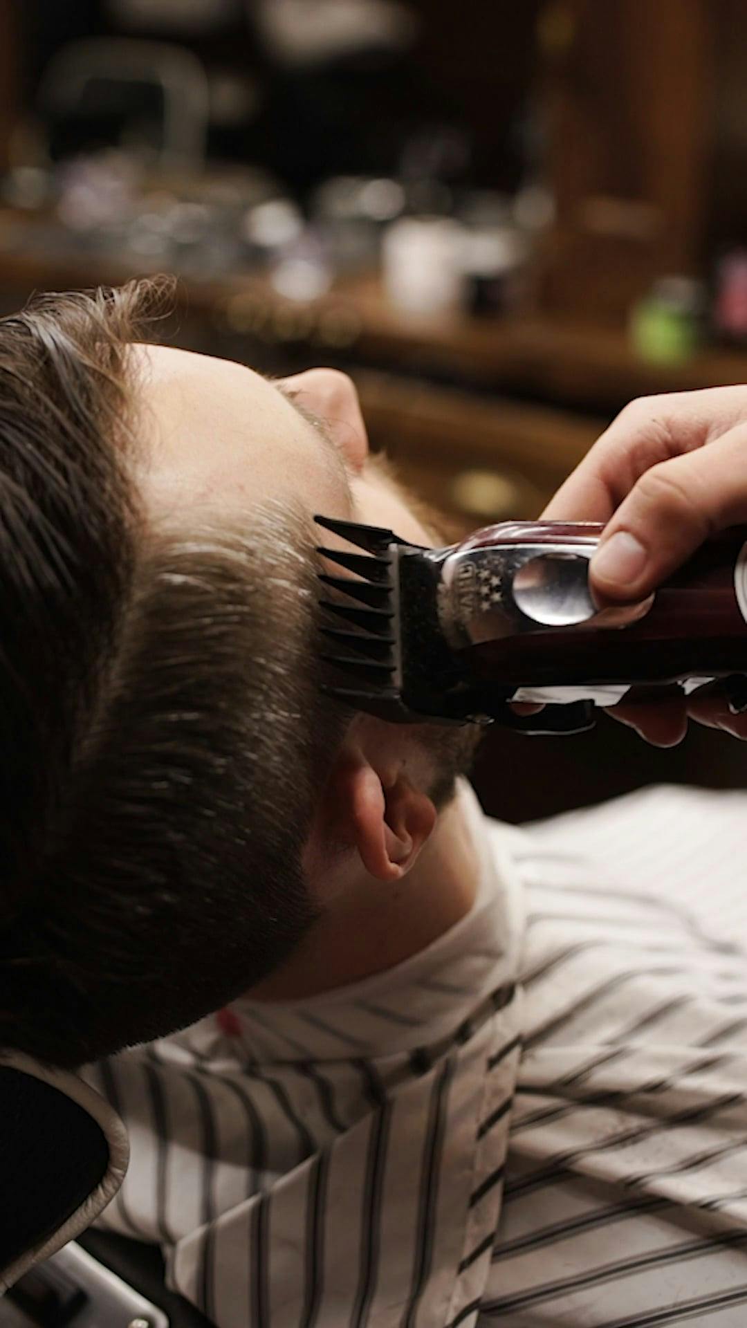 Vidéo gratuite de barbier, coiffeur pour homme, coiffure