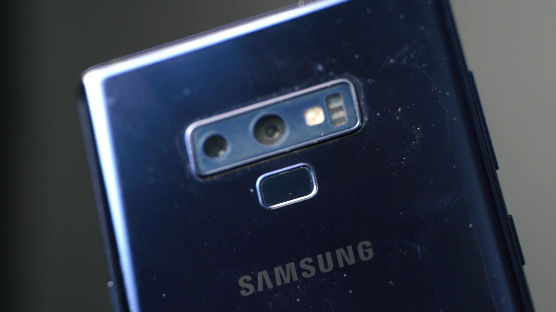Close-Up Shot of Samsung Smartphone Camera · Free Stock Video