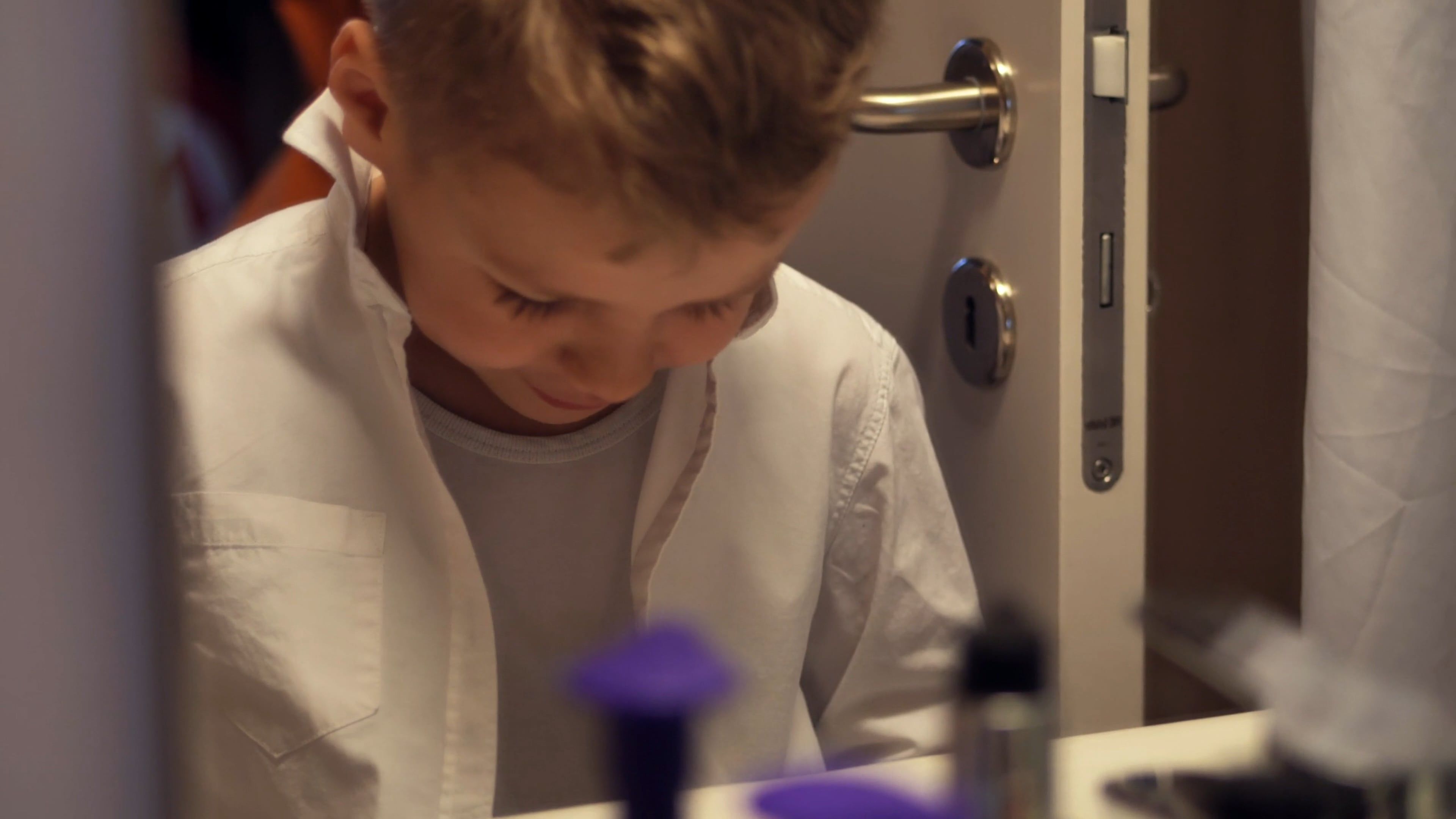 A Video of a Boy Getting ready and Having some Fun · Free Stock Video