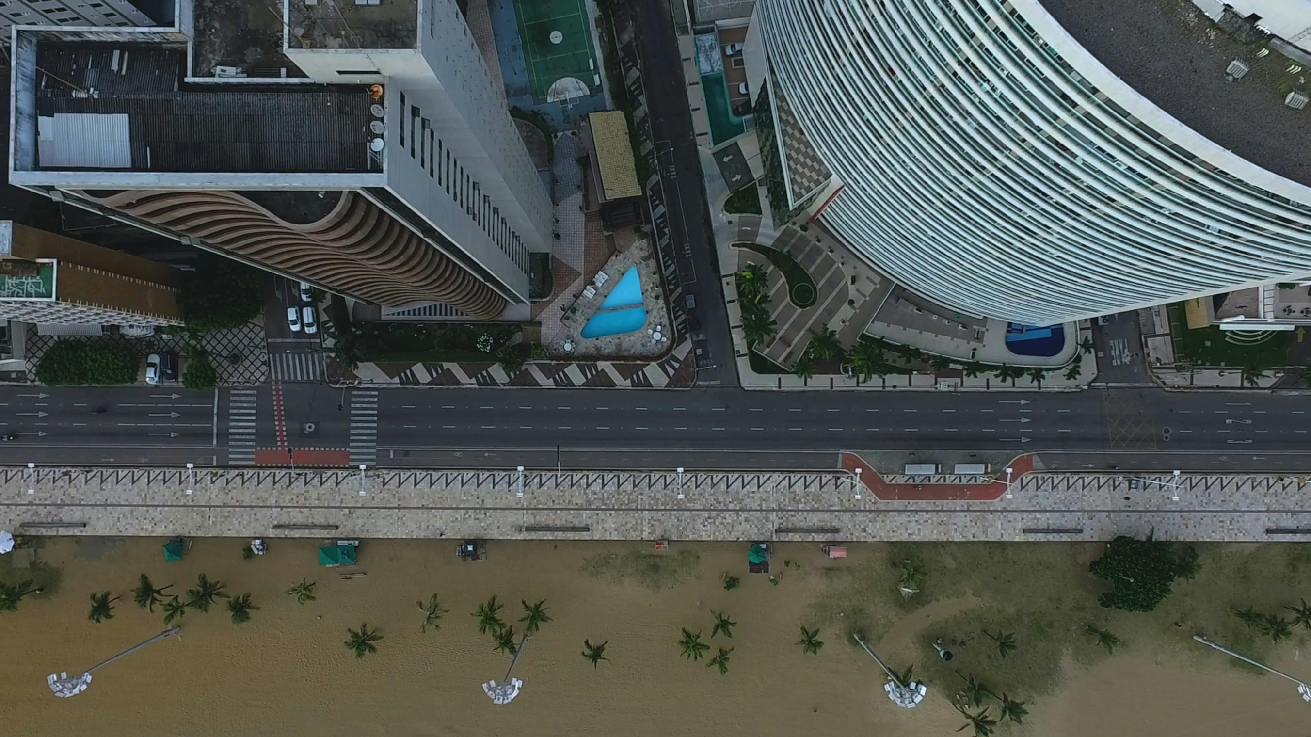 Drone Shot of High Rise Buildings in the City · Free Stock Video
