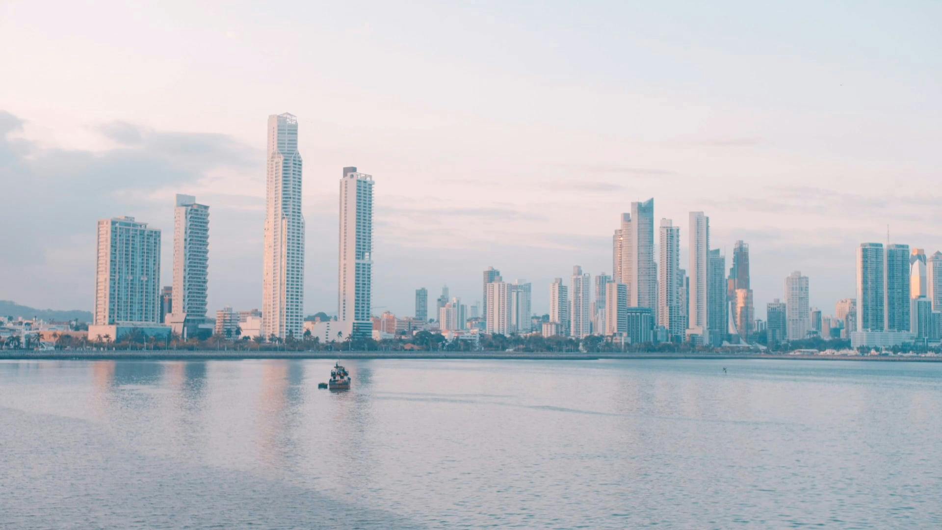 Wide Angle Video Shot Of The Cityline Free Stock Video Footage, Royalty ...