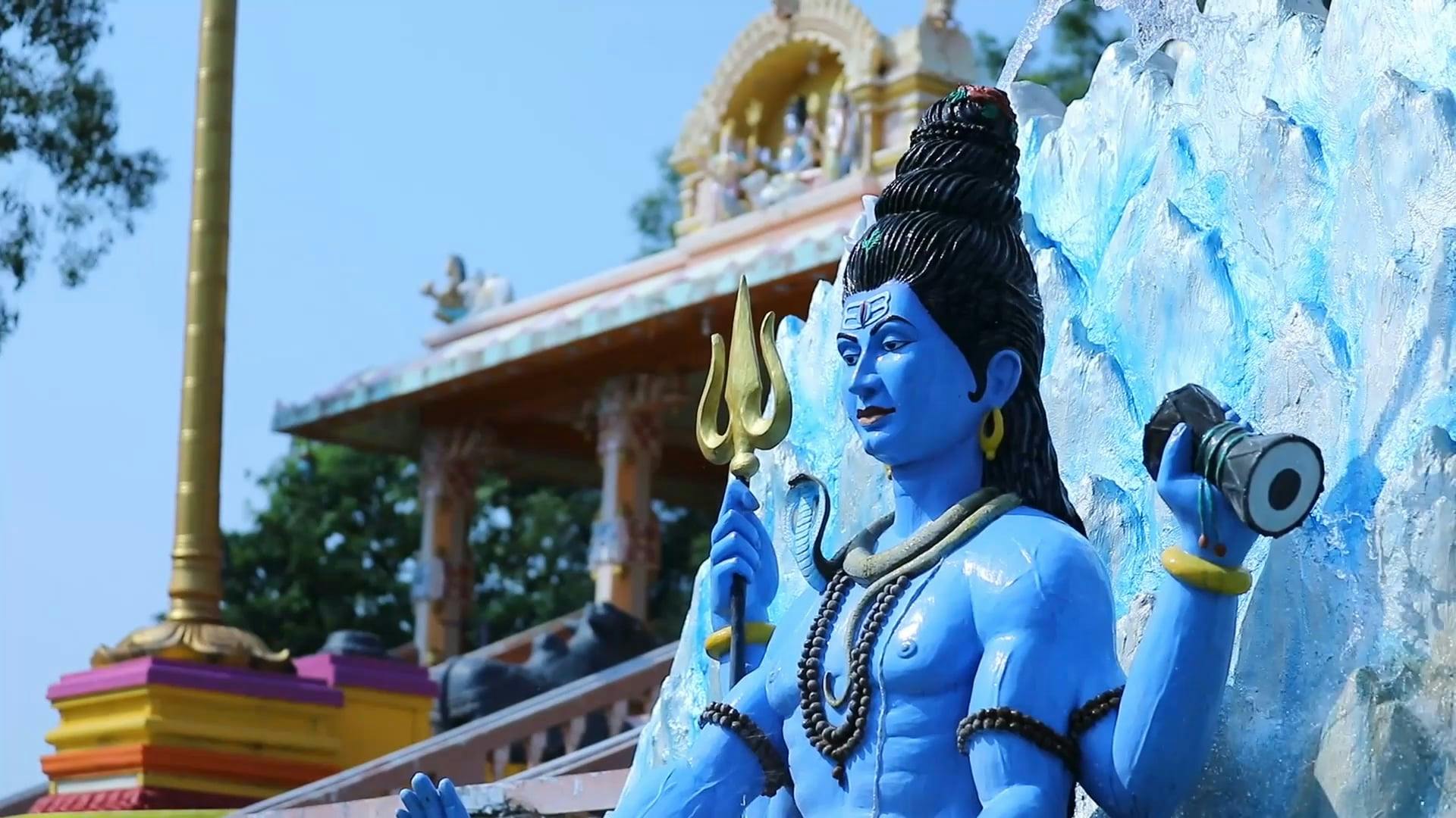 A Statue of Vishnu with Four Hands · Free Stock Video