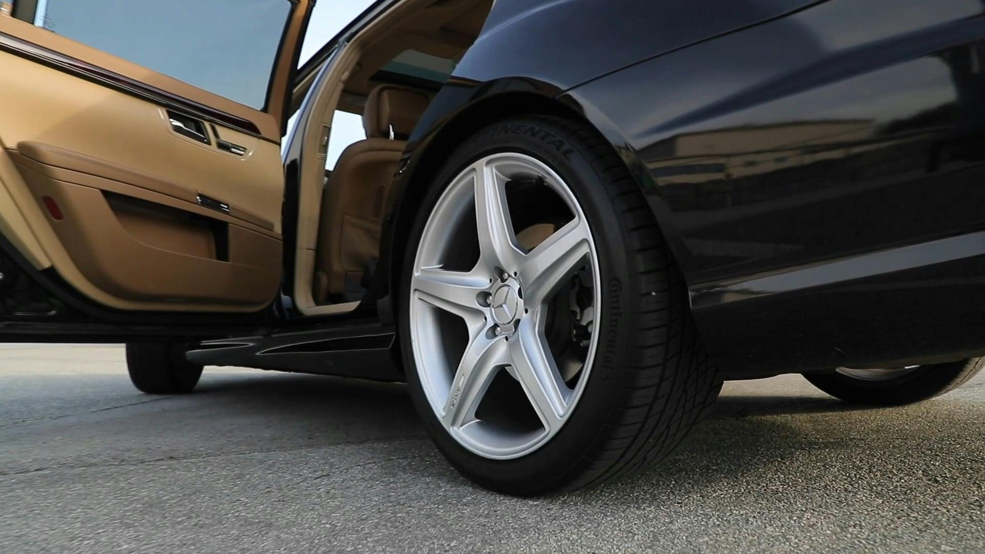 Zoom Shot Of A Parked Mercedes Benz · Free Stock Video