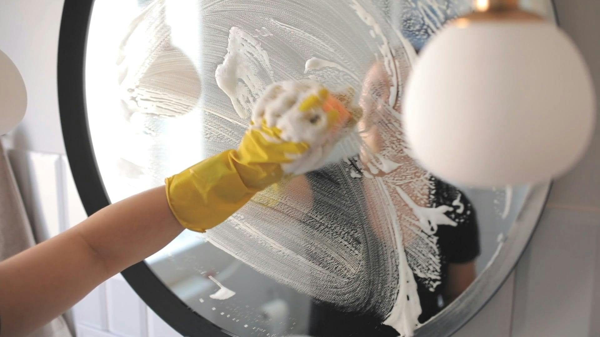 Person Cleaning A Mirror Free Stock Video Footage, Royalty-Free 4K & HD ...