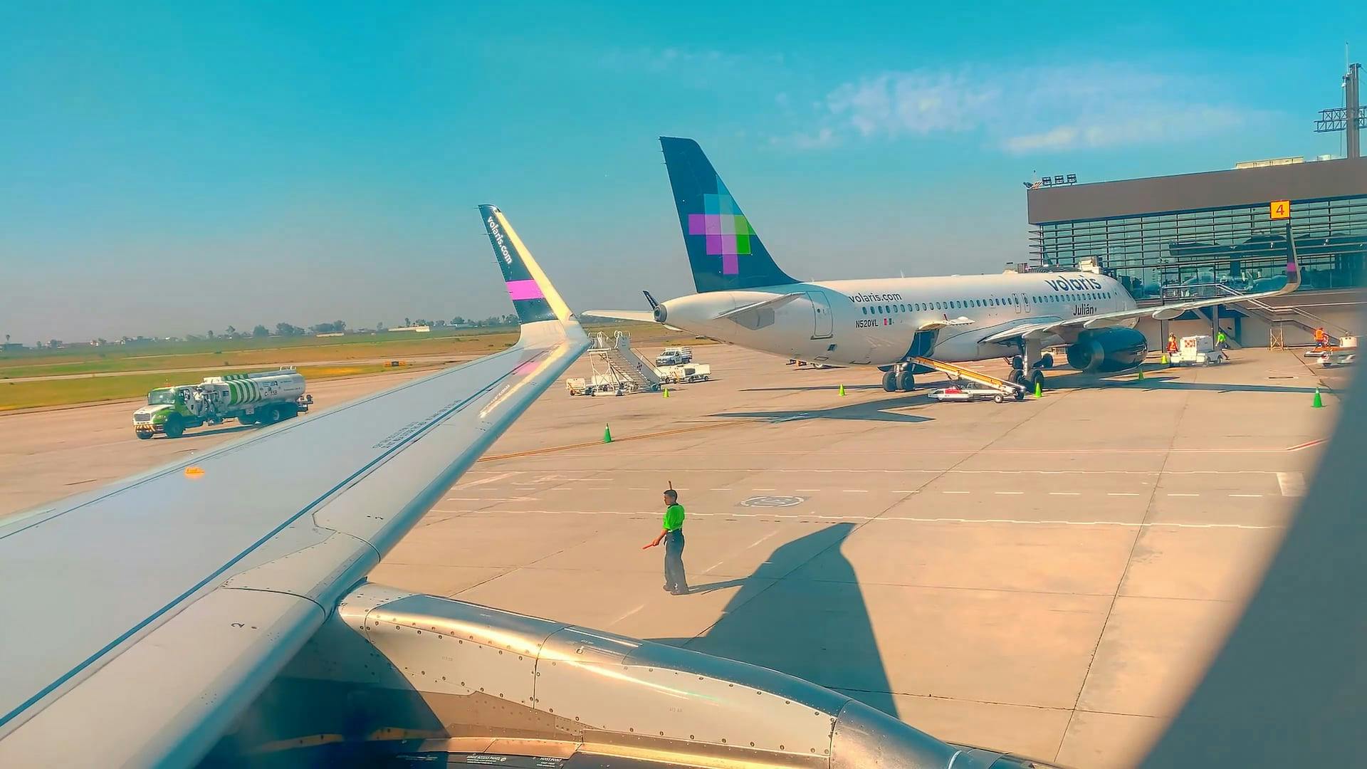 An Airplane Arriving At The Airport Free Stock Video Footage, Royalty ...