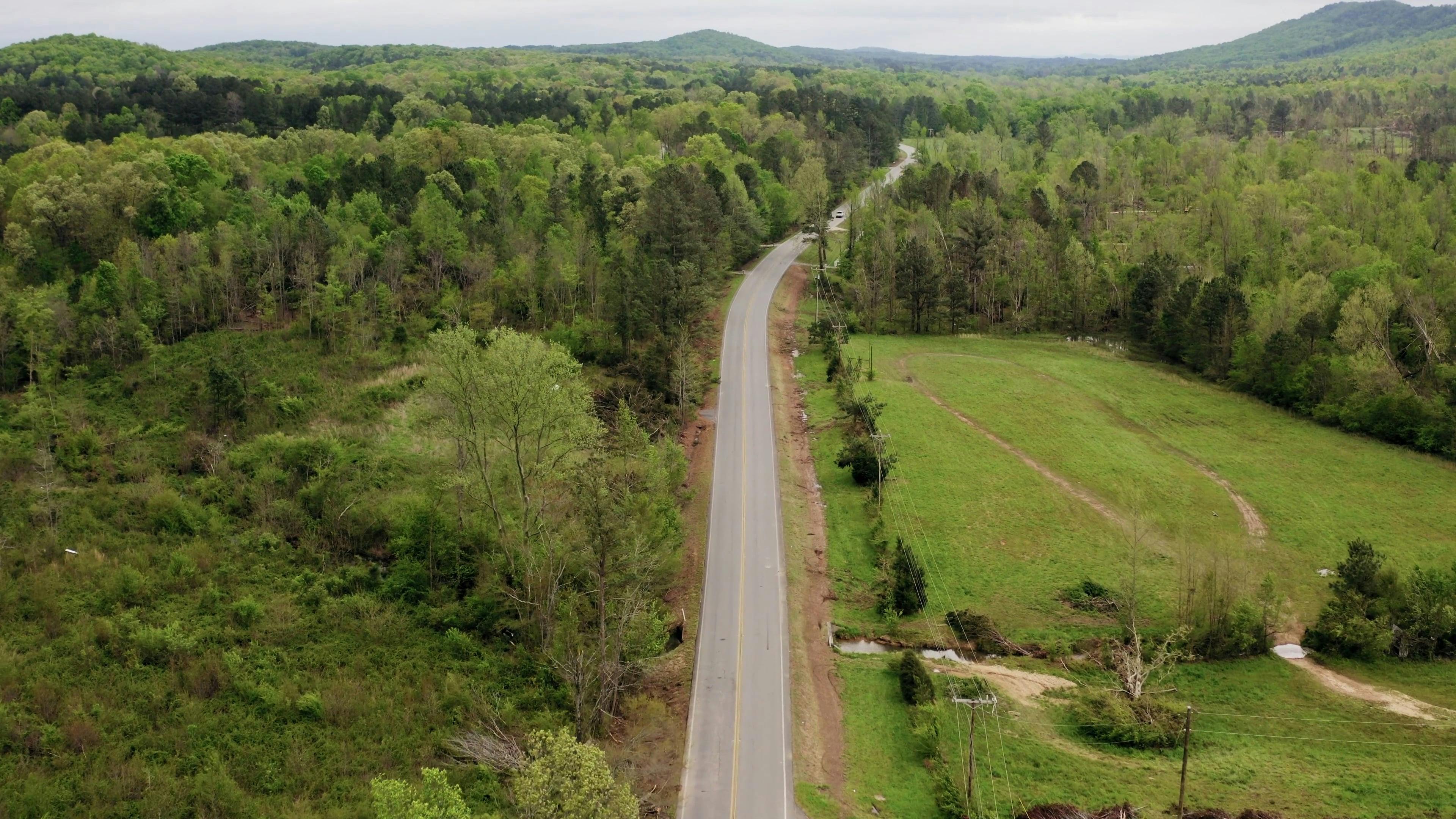 Drone Footage Of Road And Trees Free Stock Video Footage, Royalty-Free ...