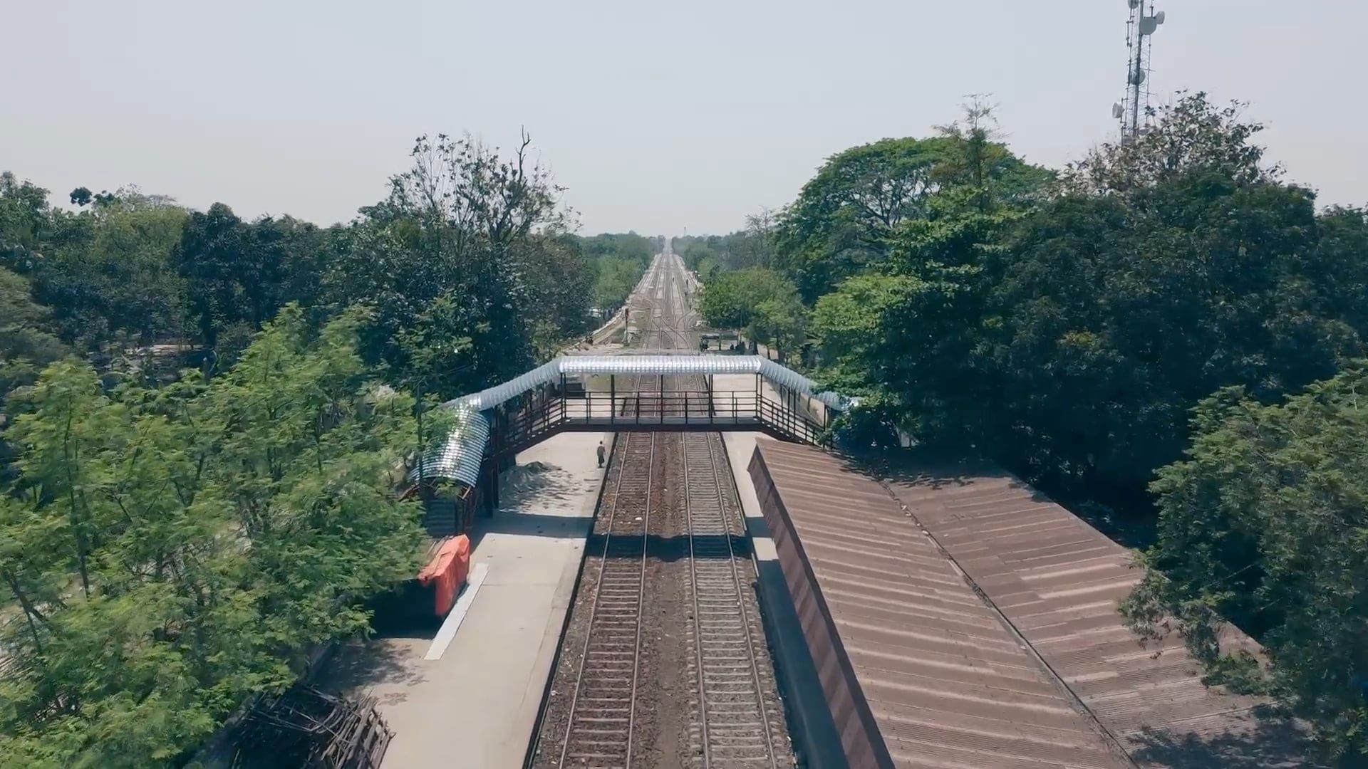 Drone Footage Of Railroad Free Stock Video Footage, Royalty-Free 4K ...