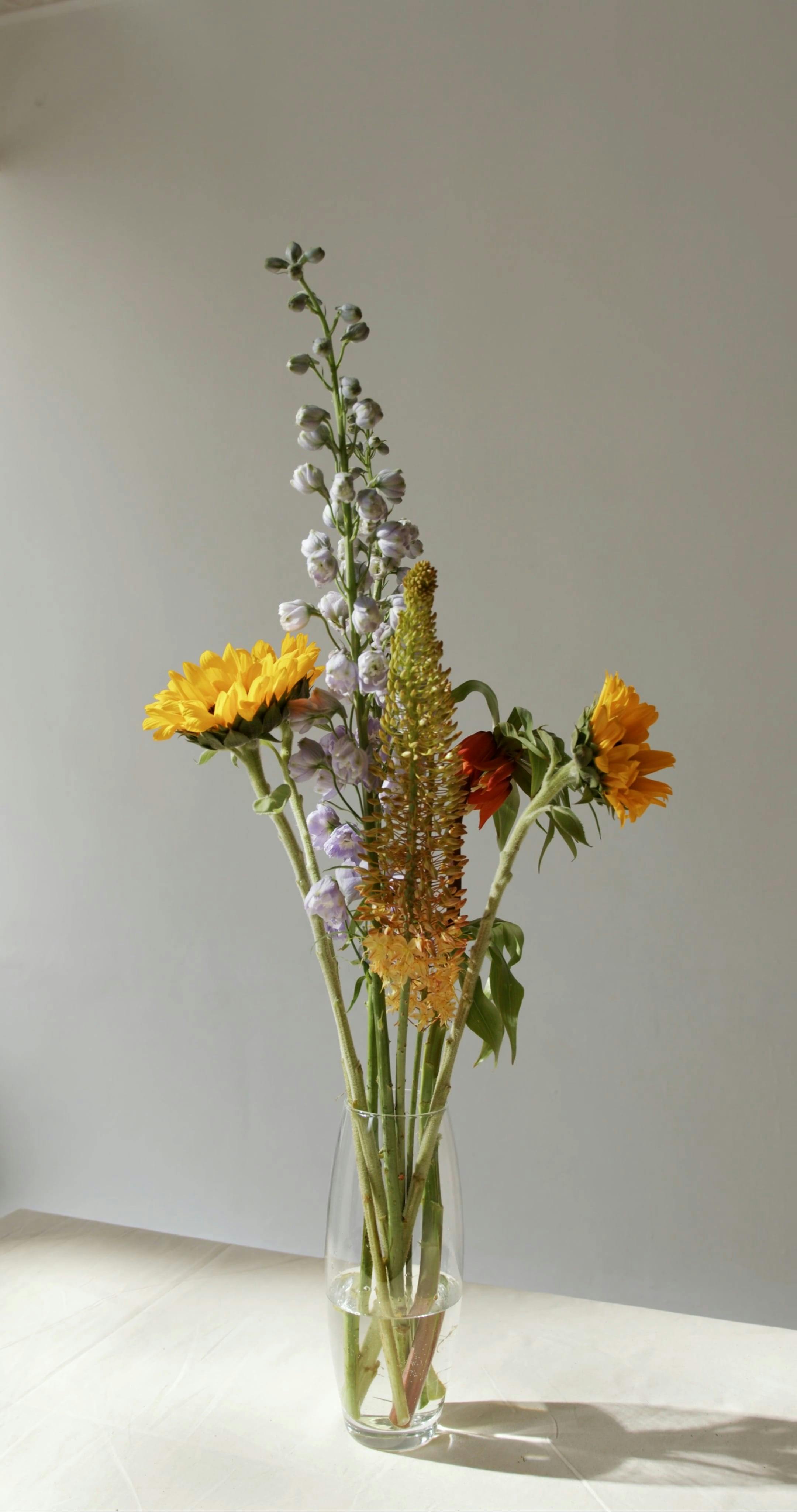 Fresh Flowers Arrangement On A Flower Vase Free Stock Video Footage ...