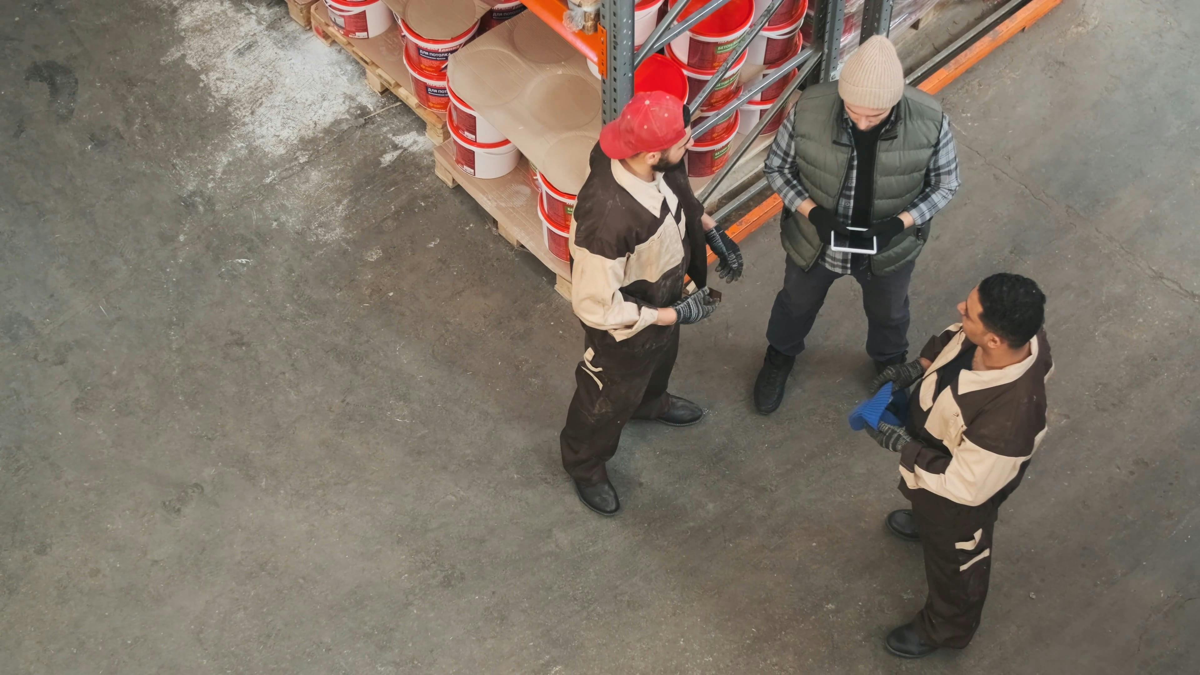 Three Men Working In A Hardware Store Free Stock Video Footage, Royalty ...