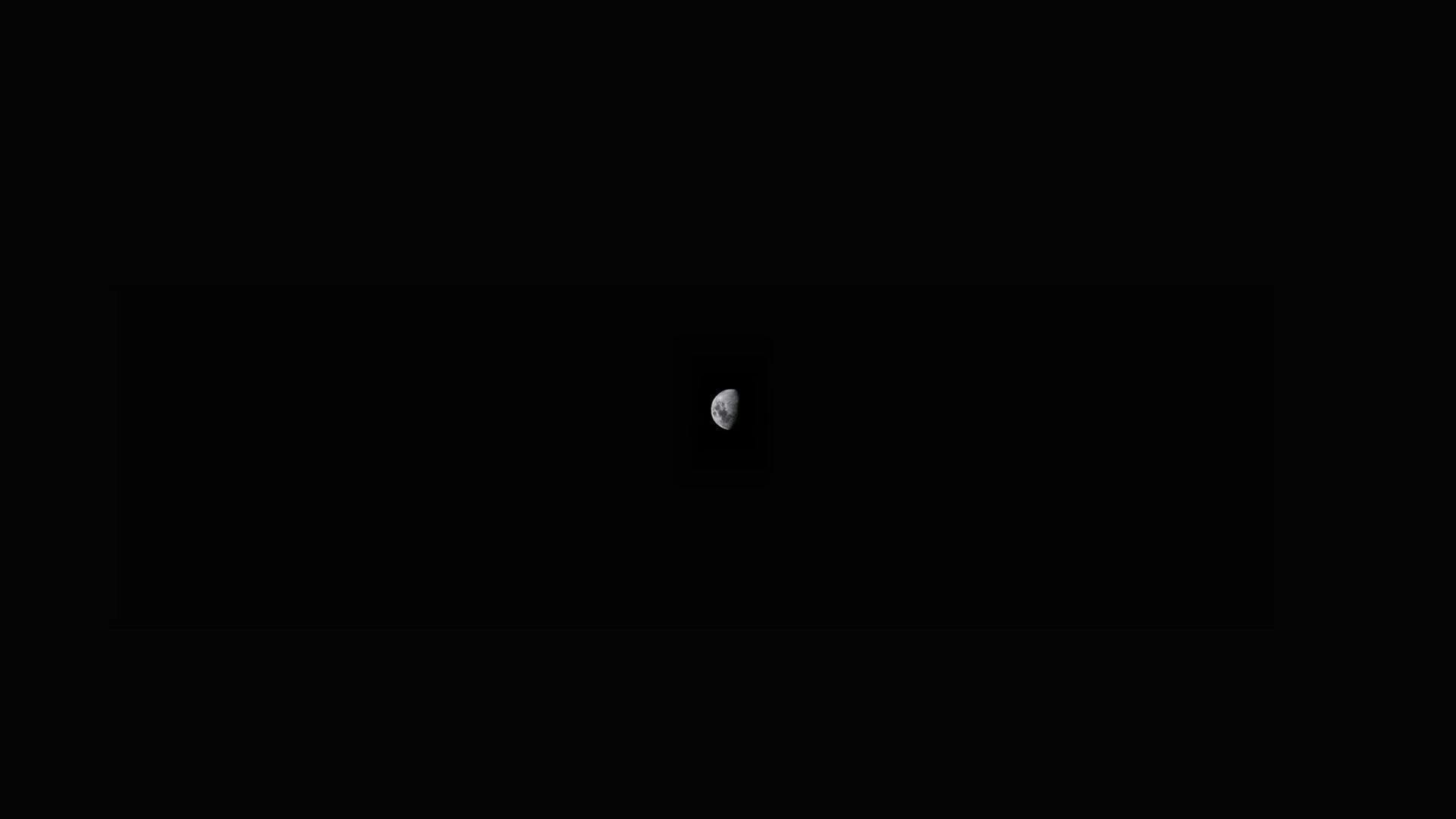 Zoom In Shot Focusing On The Moon's Surface Free Stock Video Footage ...