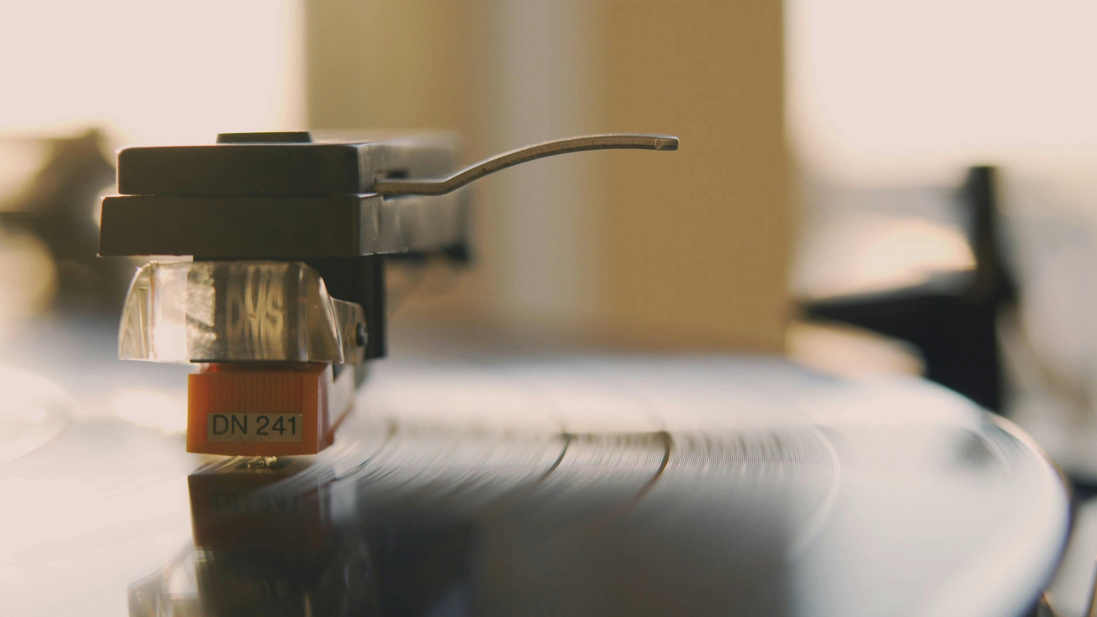 Close-Up Shot of the Turntable Needle Free Stock Video Footage, Royalty ...