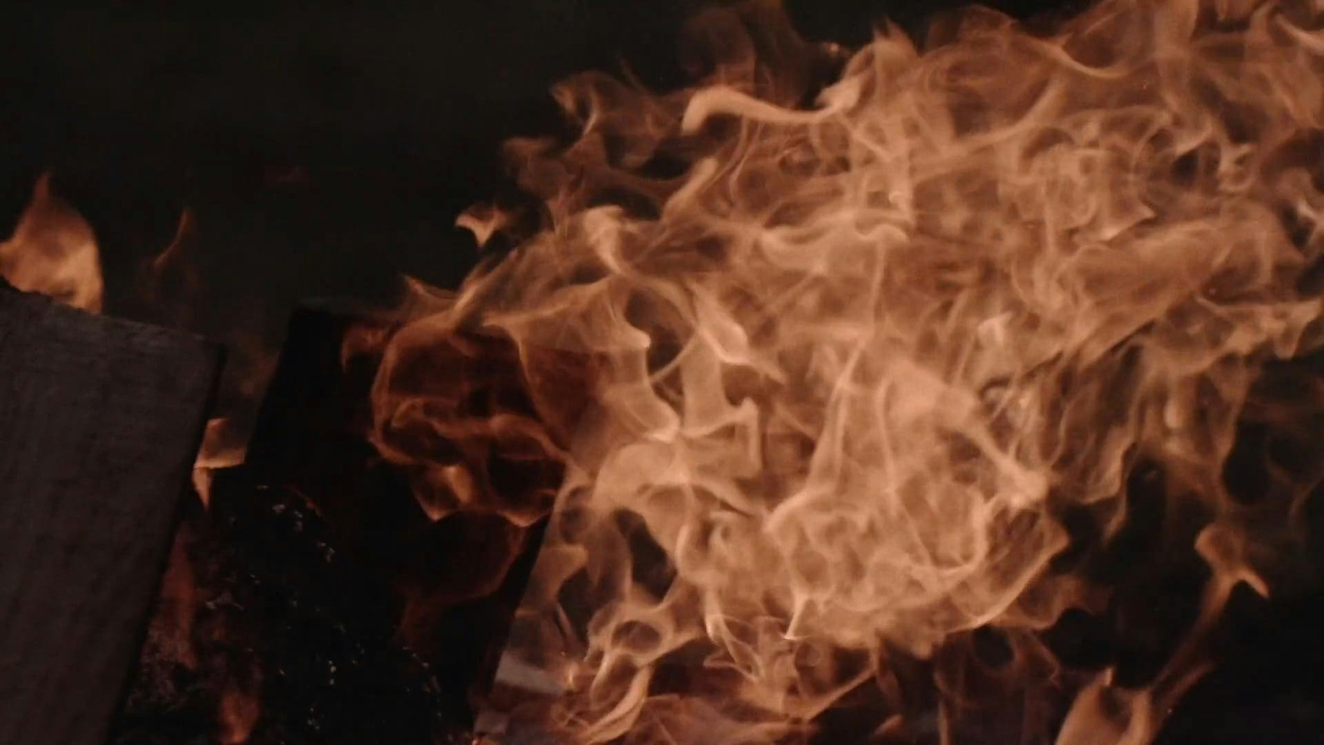 A Close-up Shot of a Blazing Fire Free Stock Video Footage, Royalty ...