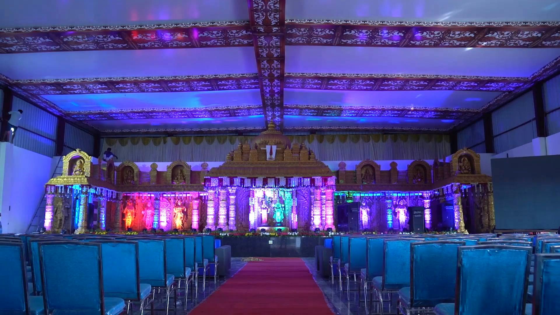 Setting Up The Location For An Event Free Stock Video Footage, Royalty ...