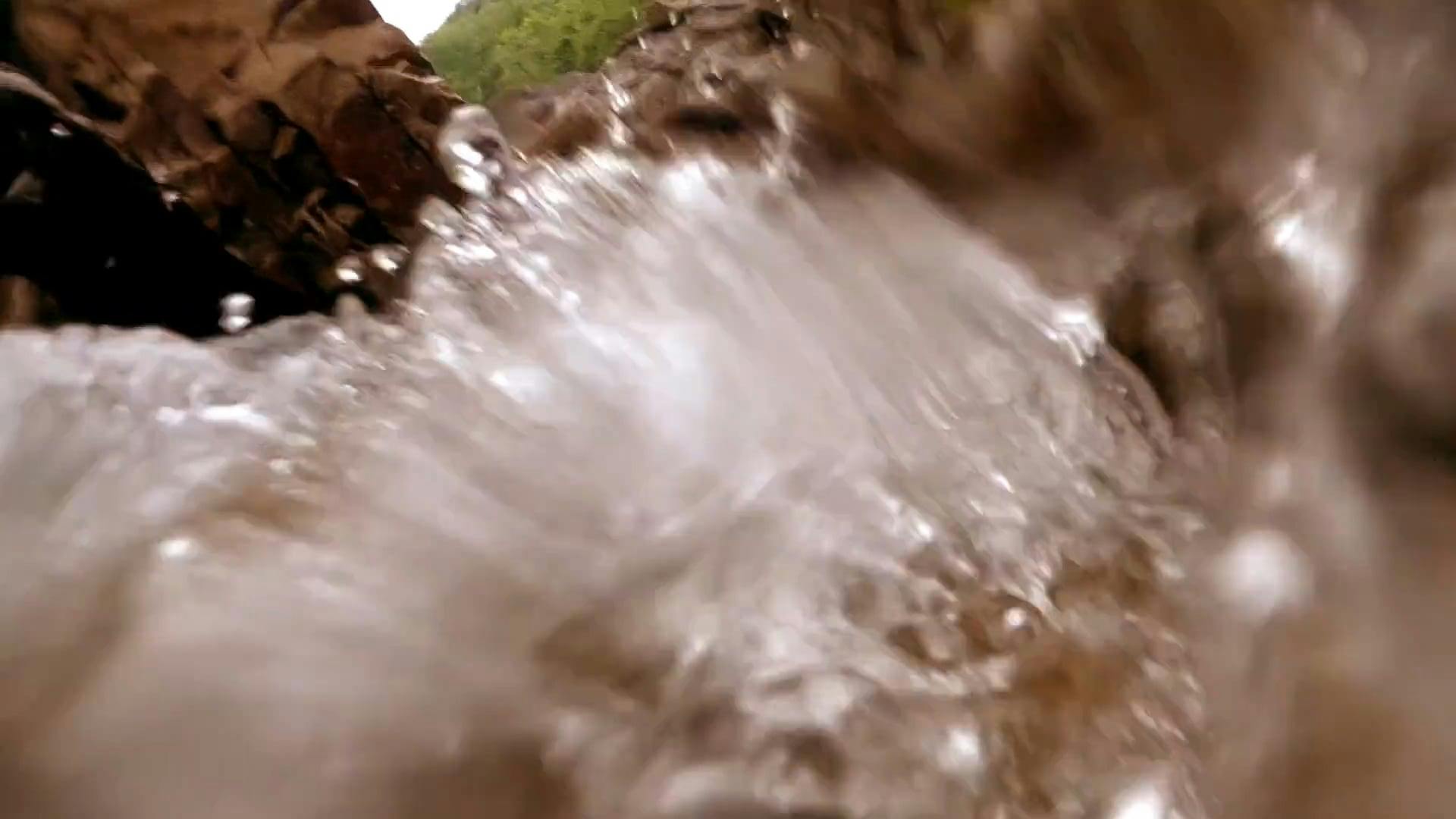 Waterfall Pouring Over the Camera · Free Stock Video