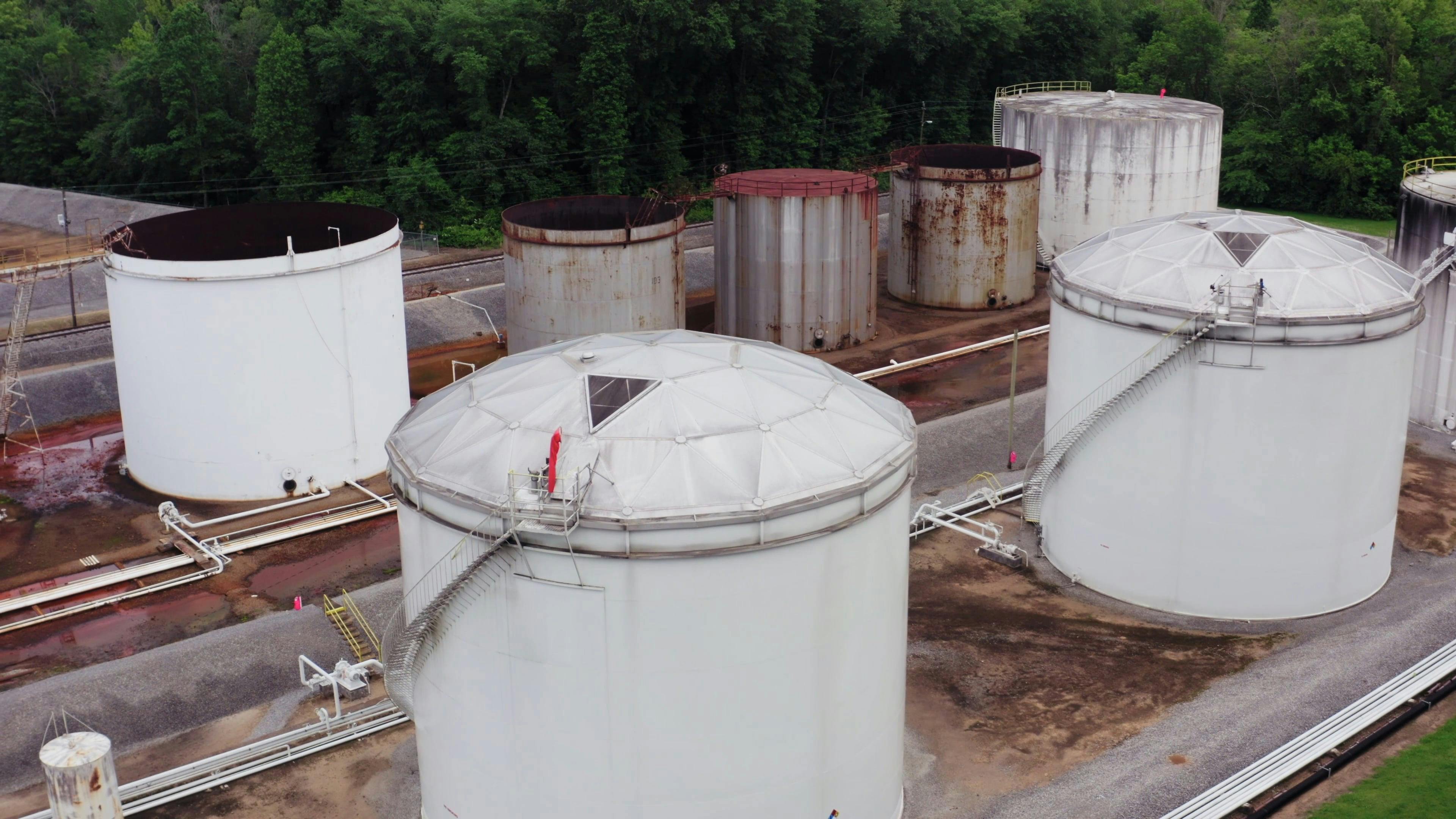 A Drone Video Over a Silo Field Free Stock Video Footage, Royalty-Free ...