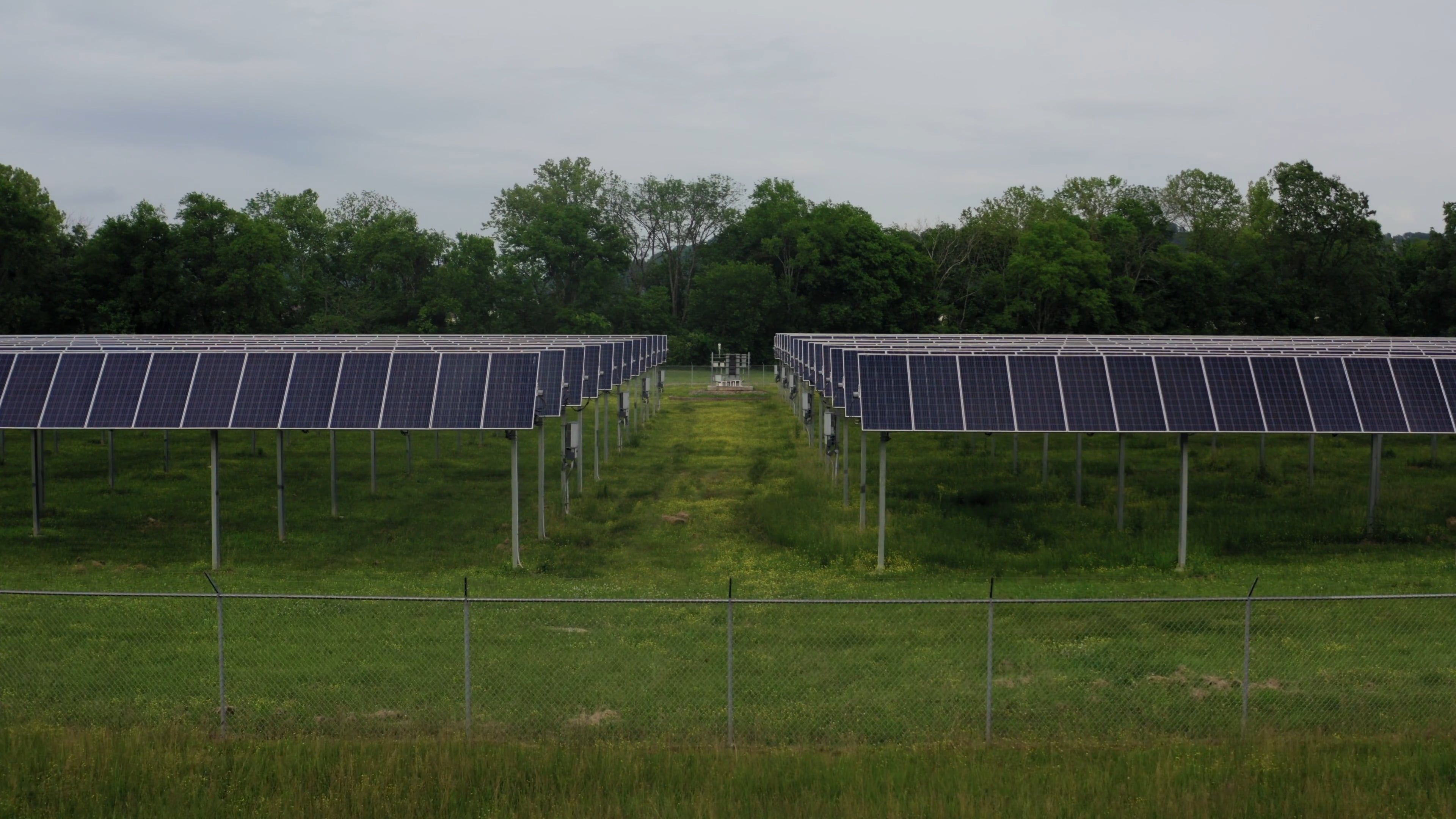 Solar Panel Farm Use For Energy Production Free Stock Video Footage ...