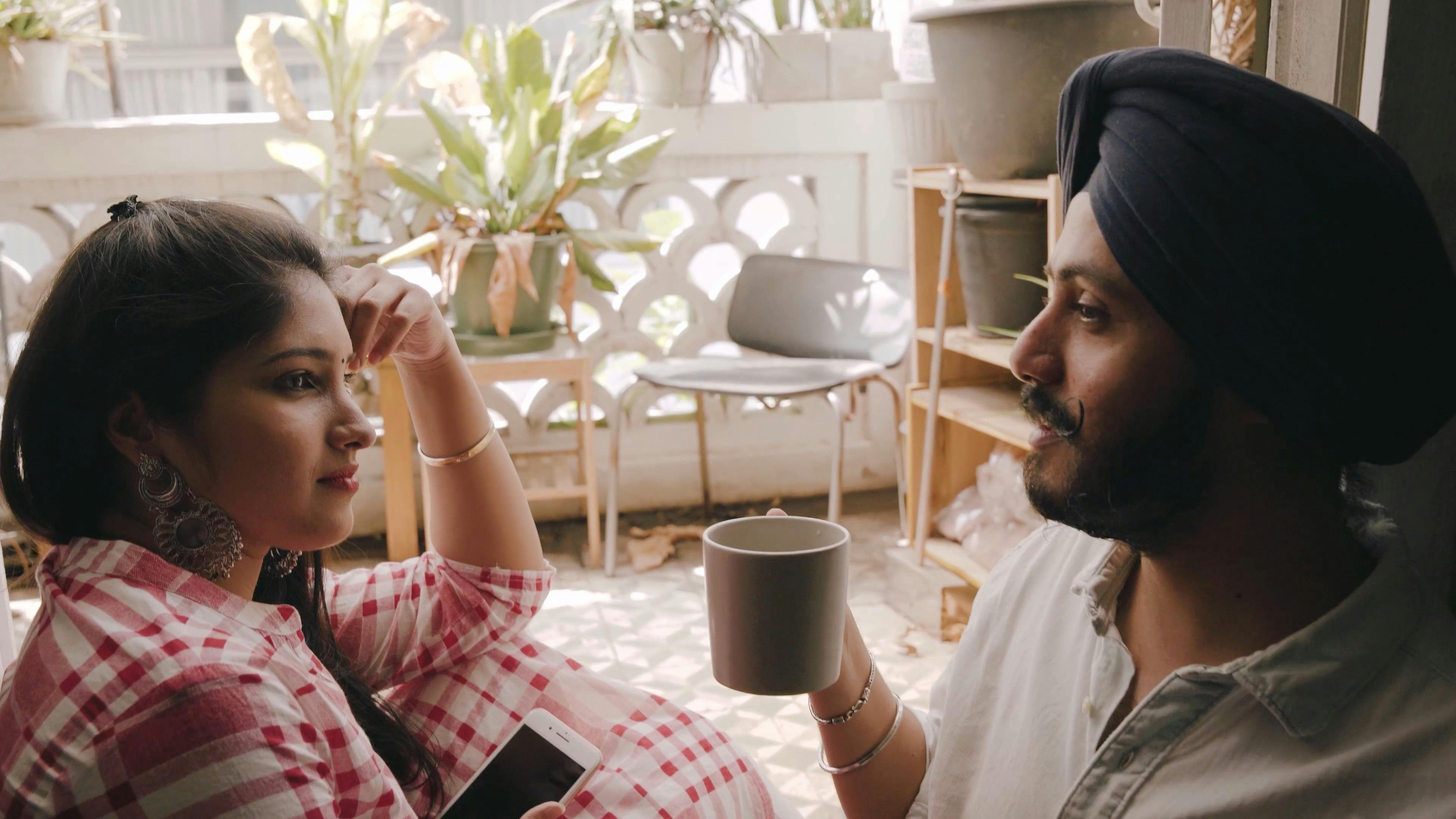 A Couple Talking While Staying At Home · Free Stock Video