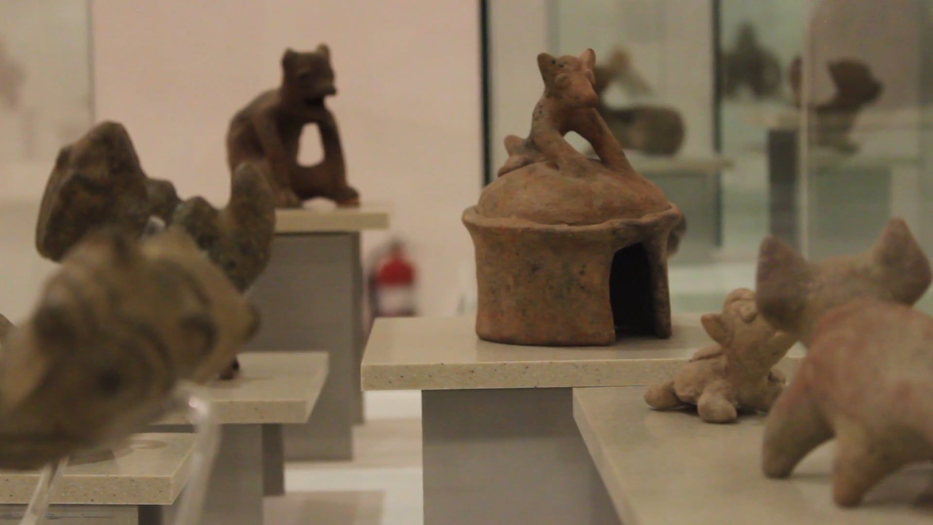 Close-Up Shot of Art Pieces in the Museum Free Stock Video Footage ...