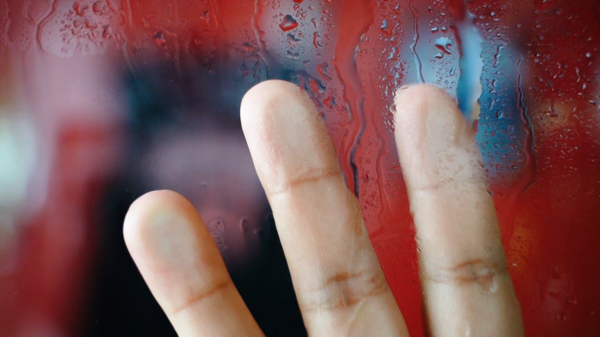 A Close Up Shot of a Hand on a Wet Glass Free Stock Video Footage ...