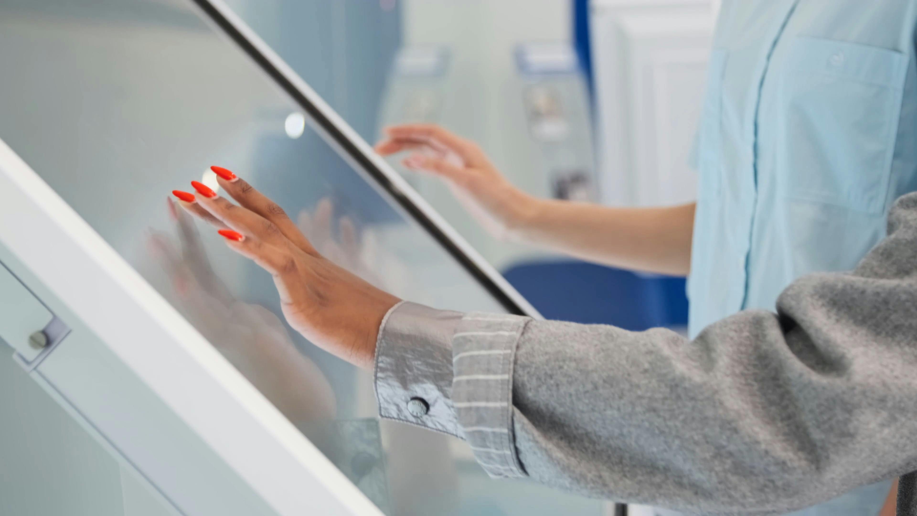 People Using the Touchscreen Computer Free Stock Video Footage, Royalty ...