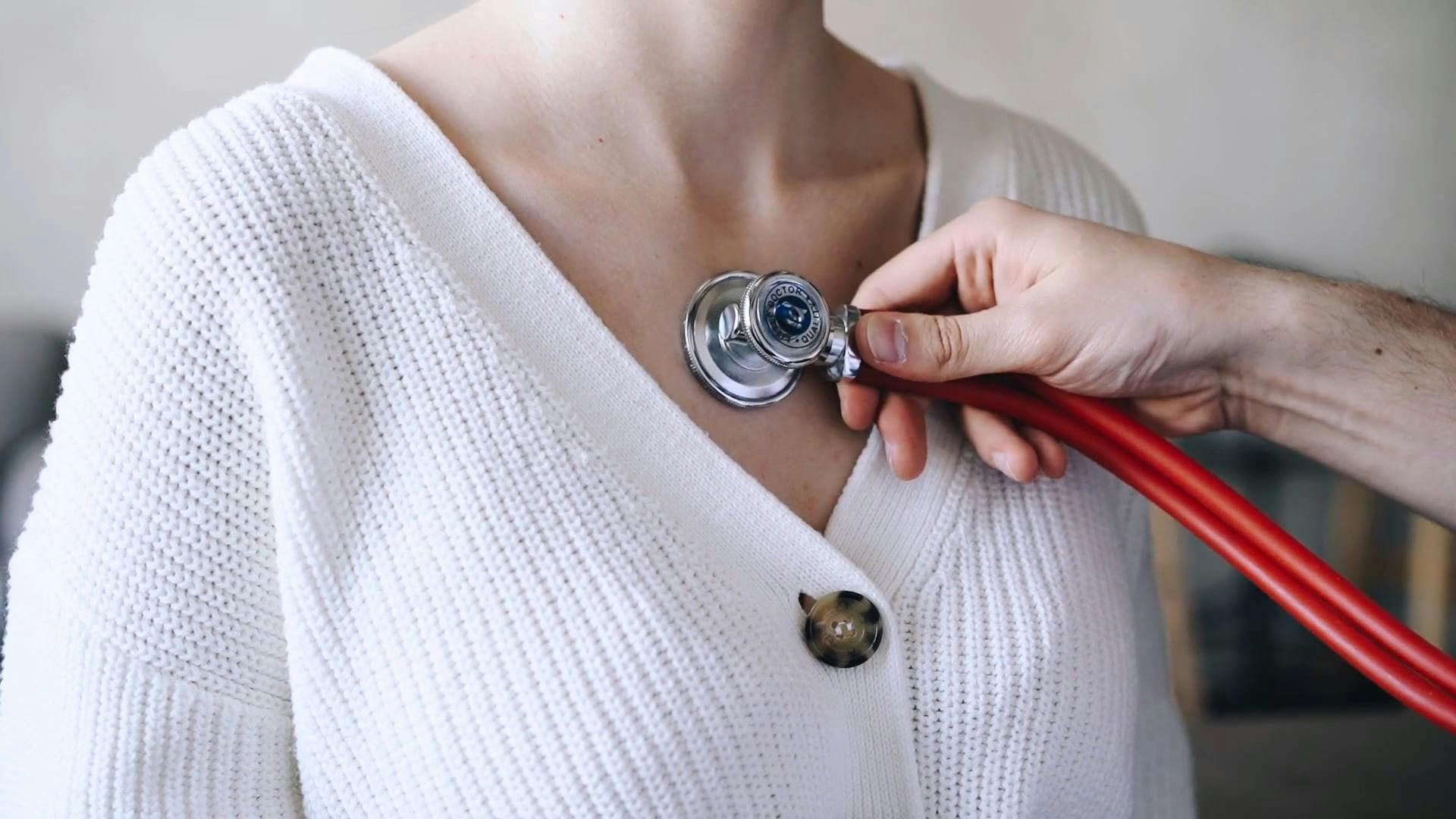 A Person Checking on a Patient's Breathing · Free Stock Video