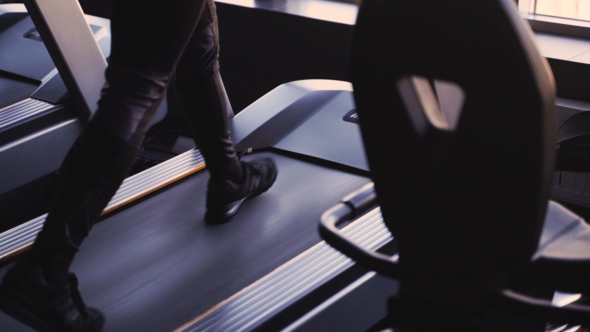 Man Doing Treadmill Exercise While Sitting On A Chair · Free Stock Video
