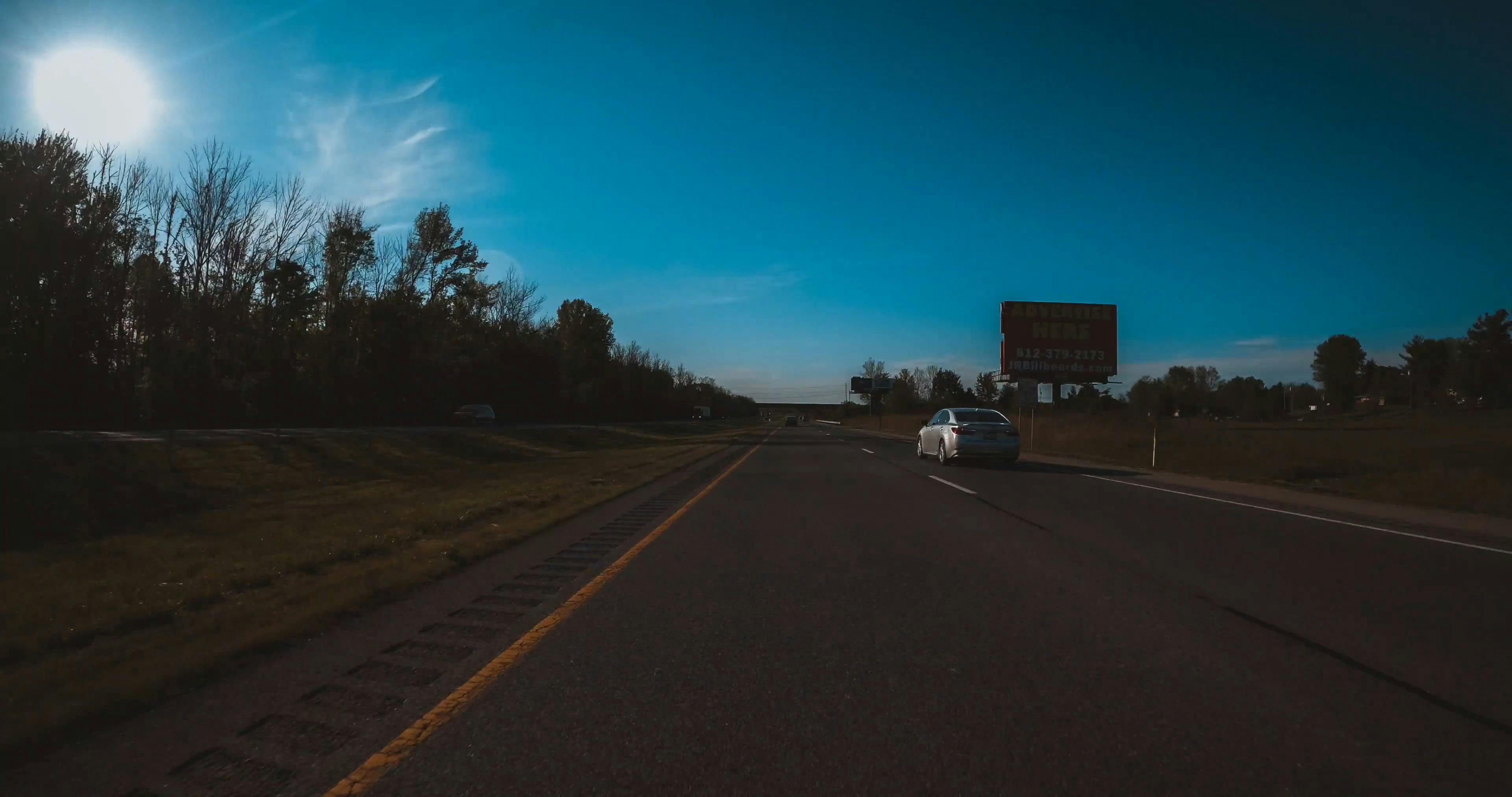 A Timelapse Video View from a Car · Free Stock Video
