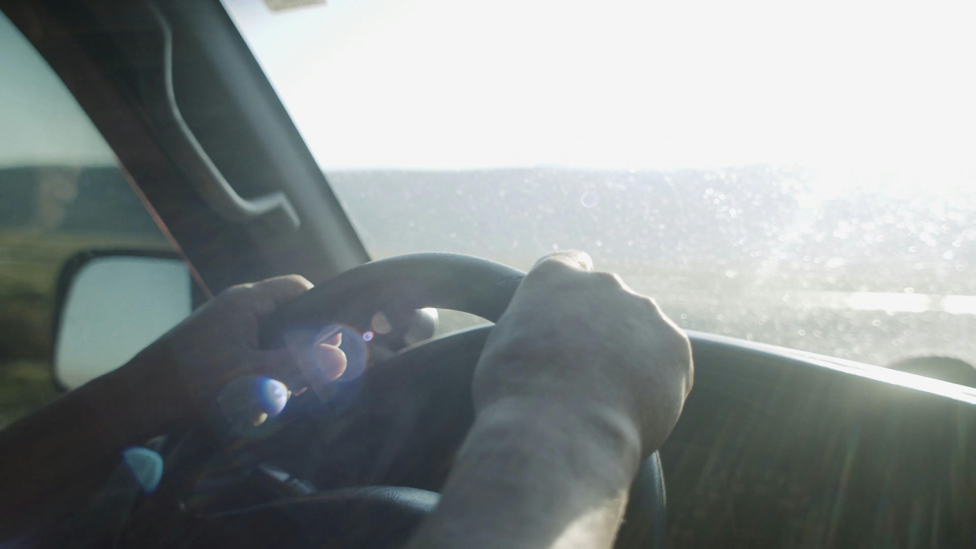 The Glare Of The Sun Causing Diminished Visibility In Driving Free ...