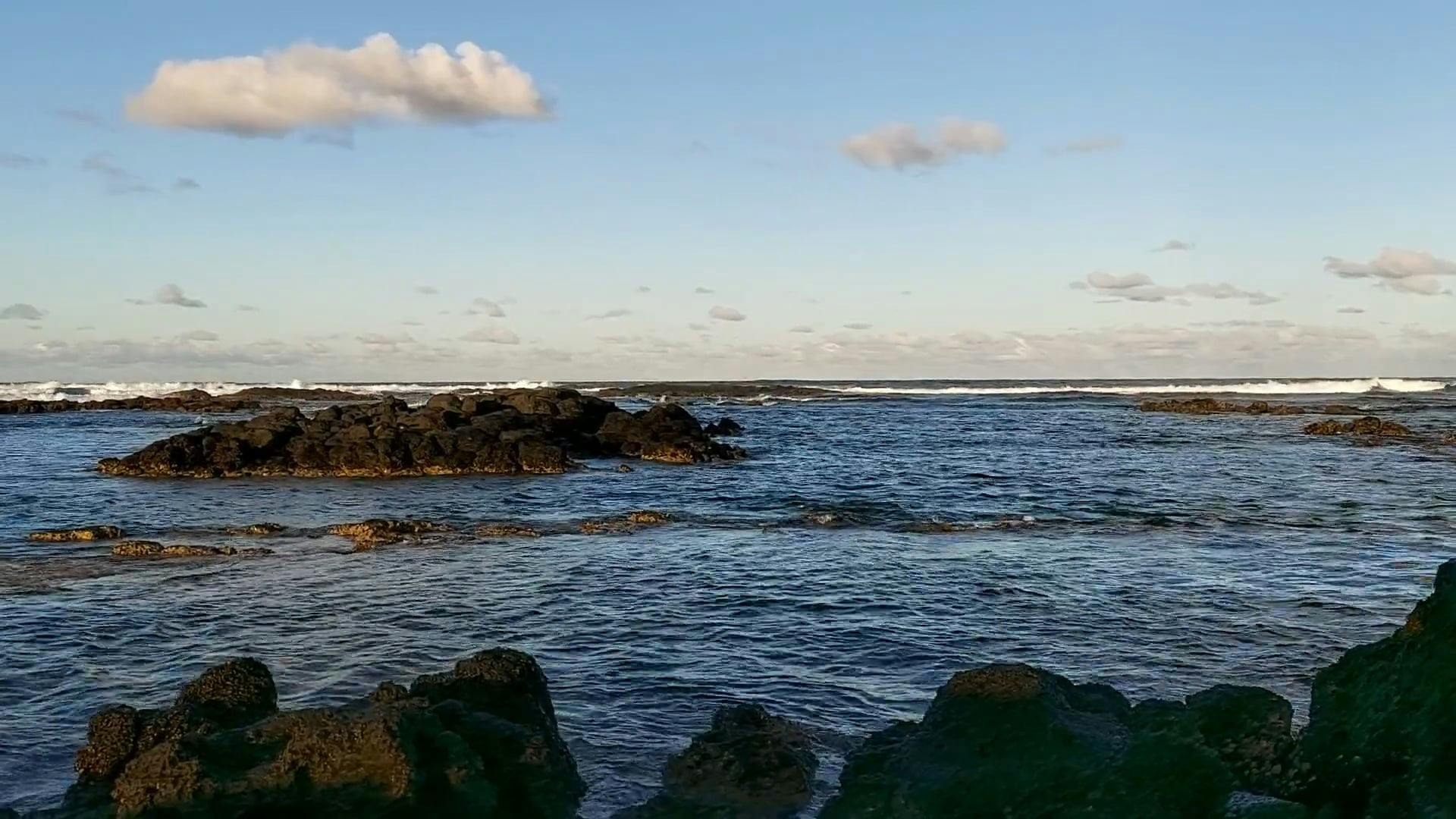 A Rock Of Seawall Protecting The Seashore · Free Stock Video