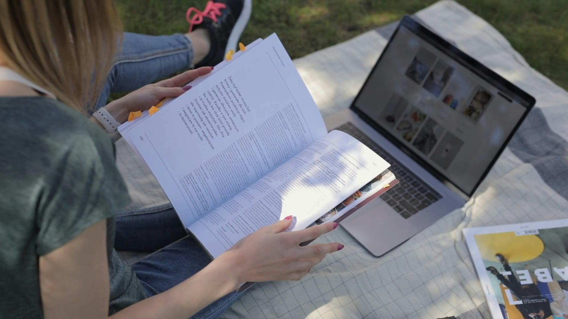 Woman Flipping Pages of the Magazine Free Stock Video Footage, Royalty ...