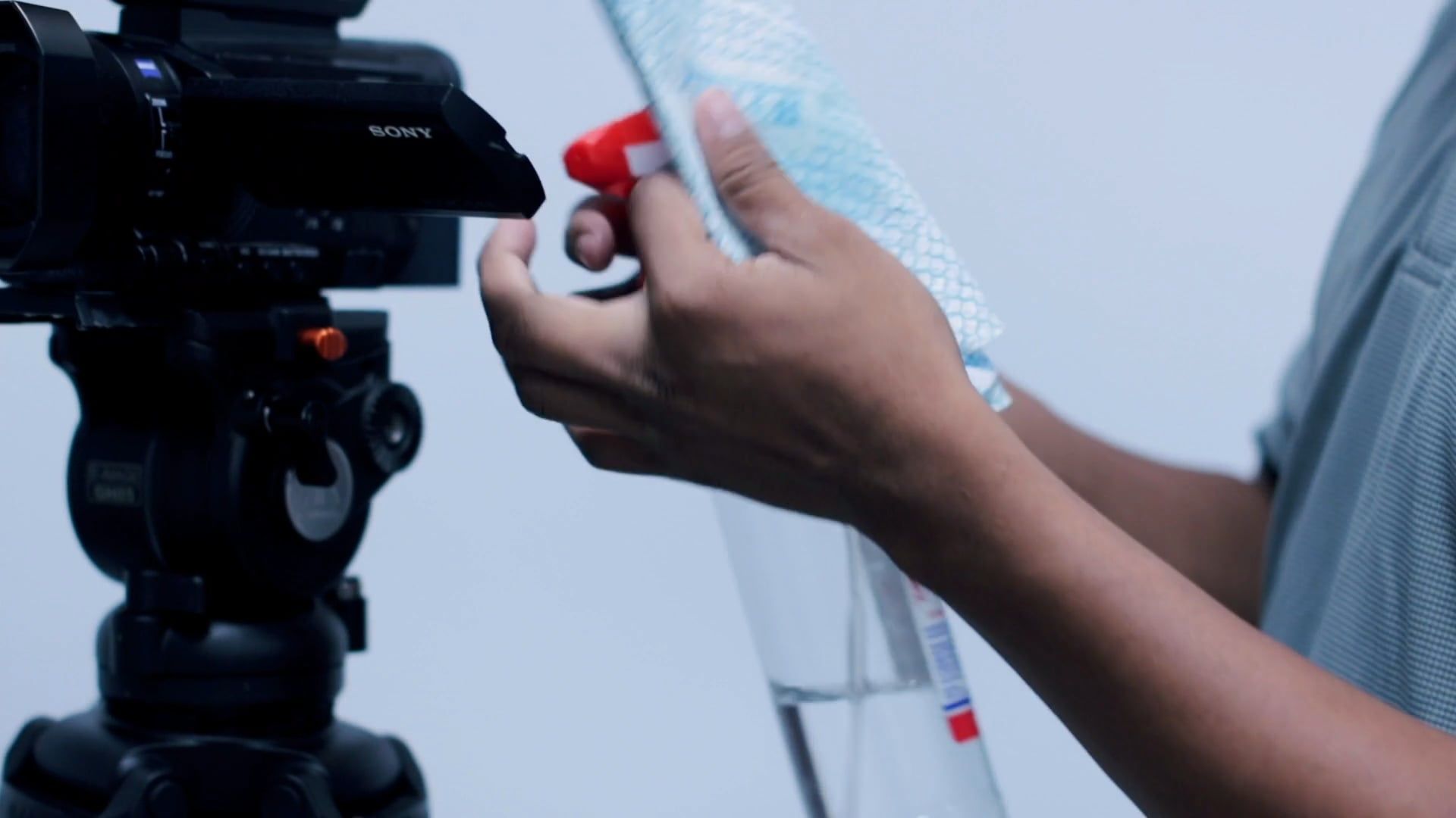 A Person Cleaning a Professional Camera Free Stock Video Footage ...